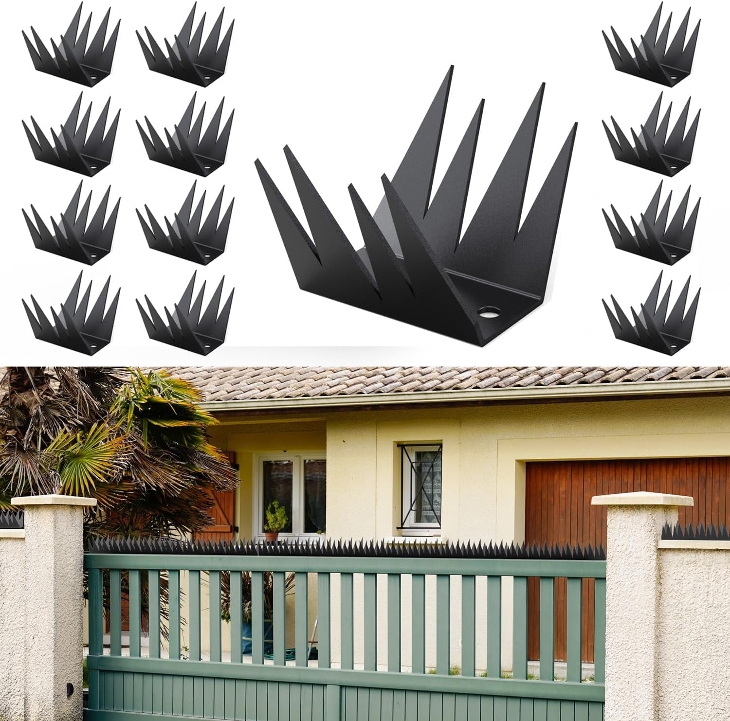 Metal Fence Spikes，Anti Climb Security Spikes for Outdoor Walls ...