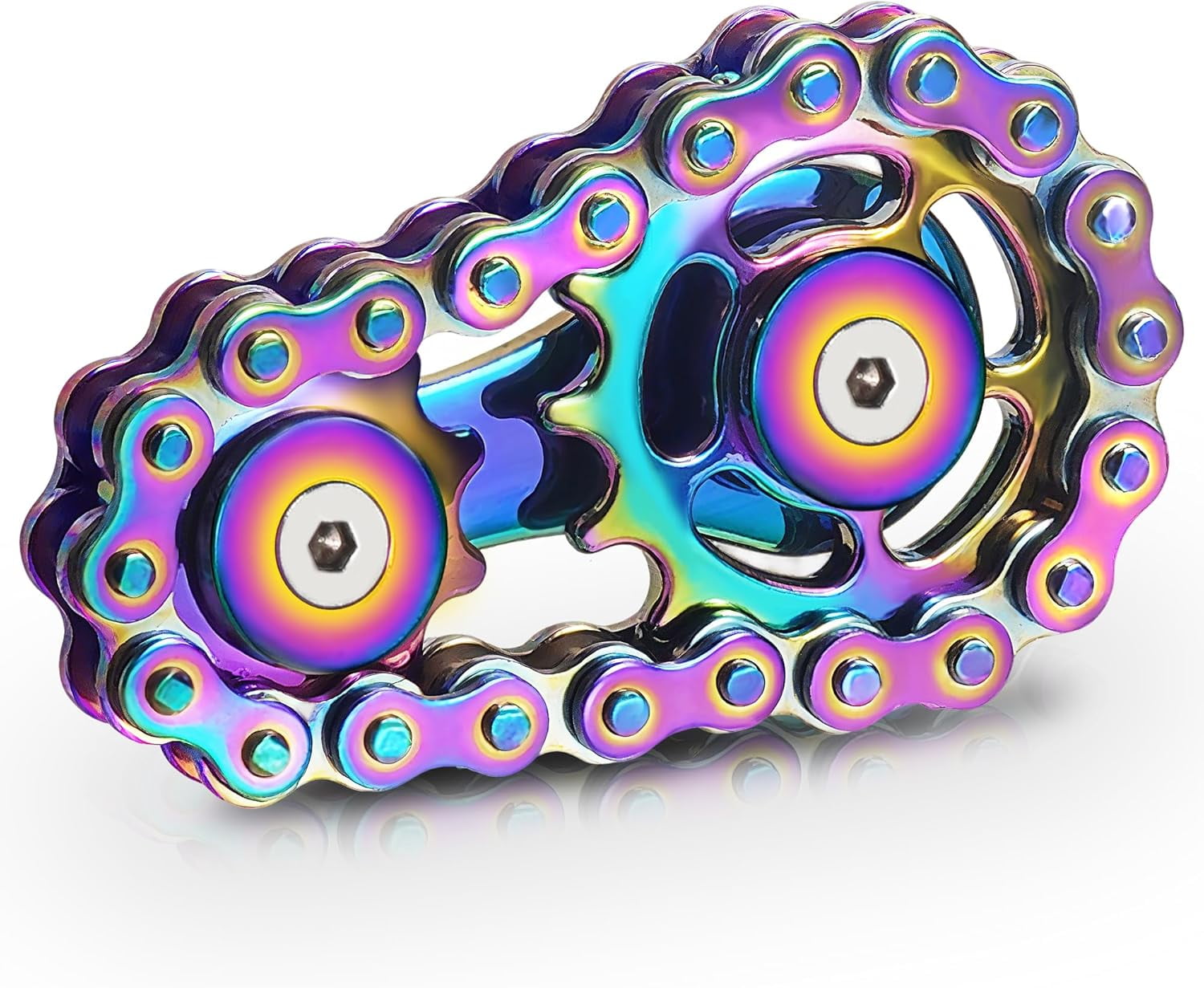 Metal Fidget Spinner Toys for Adults Figette Bike Chain Roller for ...