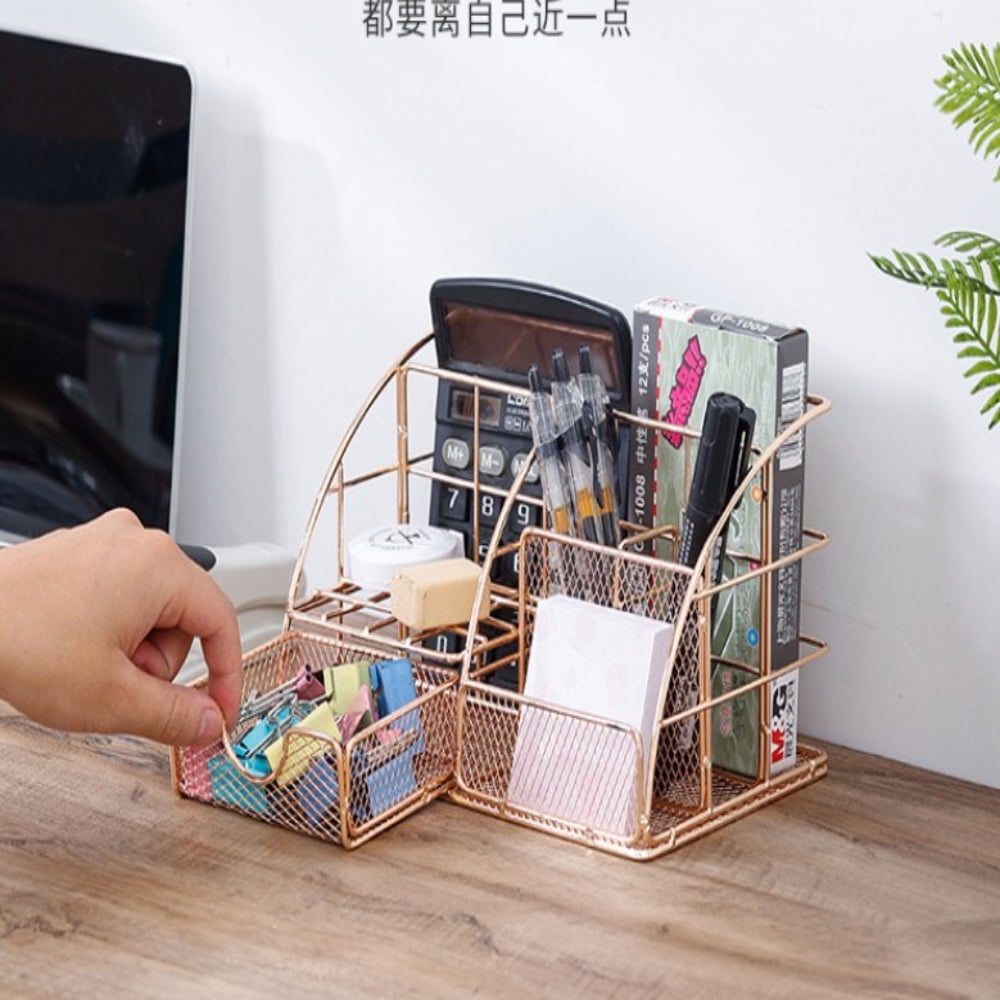 Metal File Bar Organizer Space-Saving Storage for Office Home Desk ...