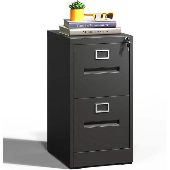 Metal File Cabinet with Lock: Vertical Filing Storage for Home Office ...