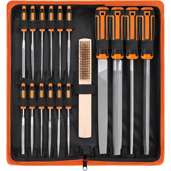 Metal File Set, Premium Grade T12 Drop Forged Alloy Steel, Flat ...