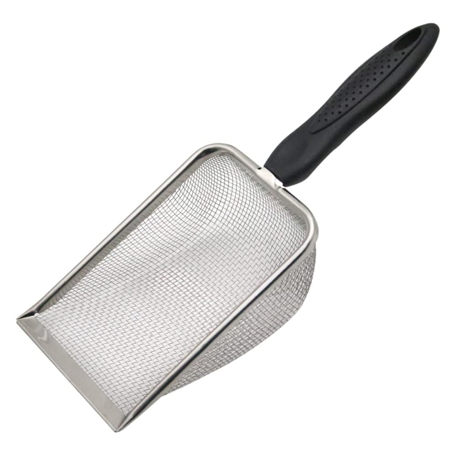 Metal Fine Mesh Cat Litter Scoop with Handle, Reptile Litter Scoop ...