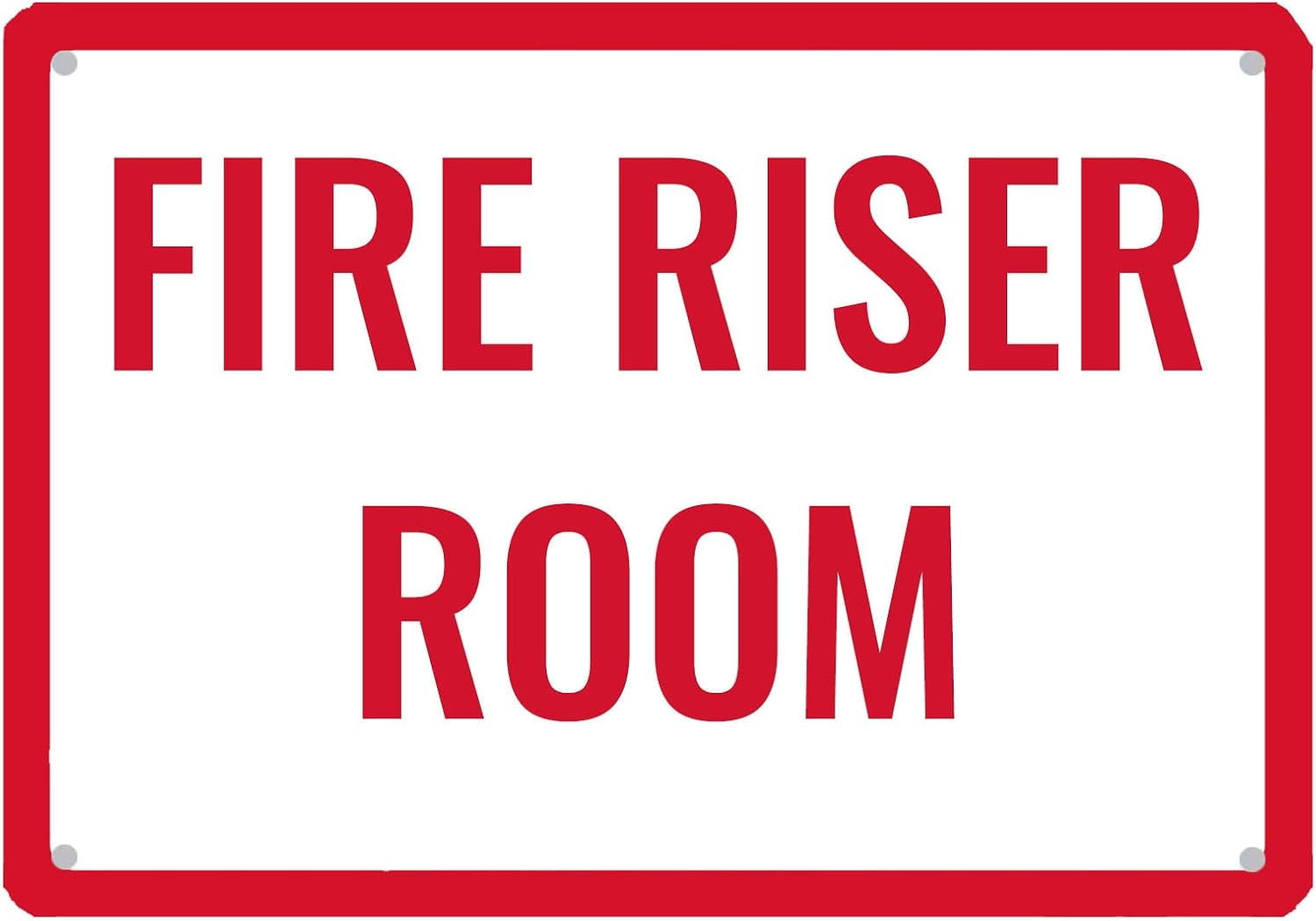 Metal Fire Riser Room Sign - Walmart.com