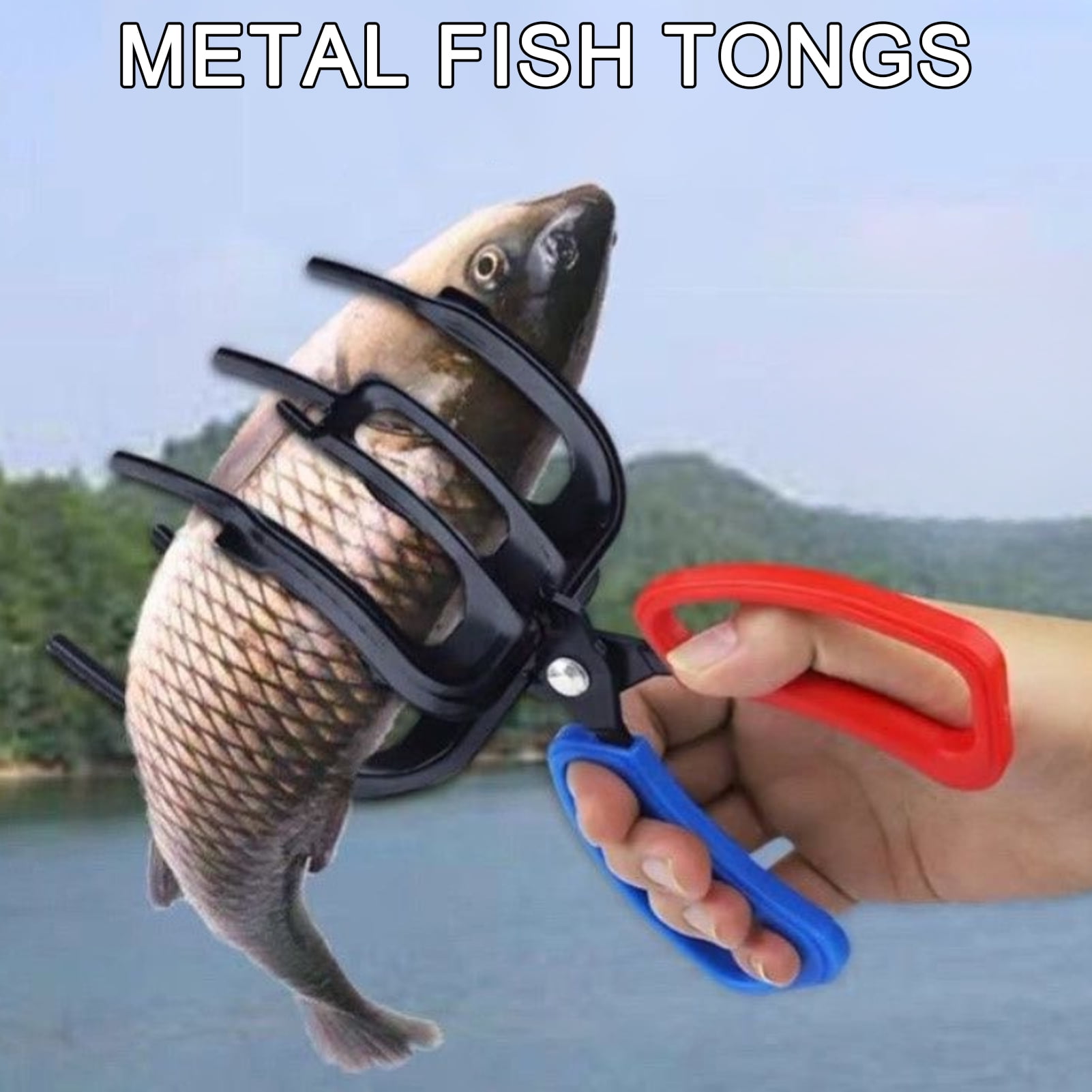 Metal Fish Gripper 2/3 Claws Anti-slip Handle Multifunction Fishing ...