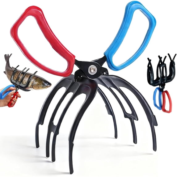 Metal Fish Gripper Tool, Fishing Pliers Gripper, 7.9in/20cm 3 Claw ...