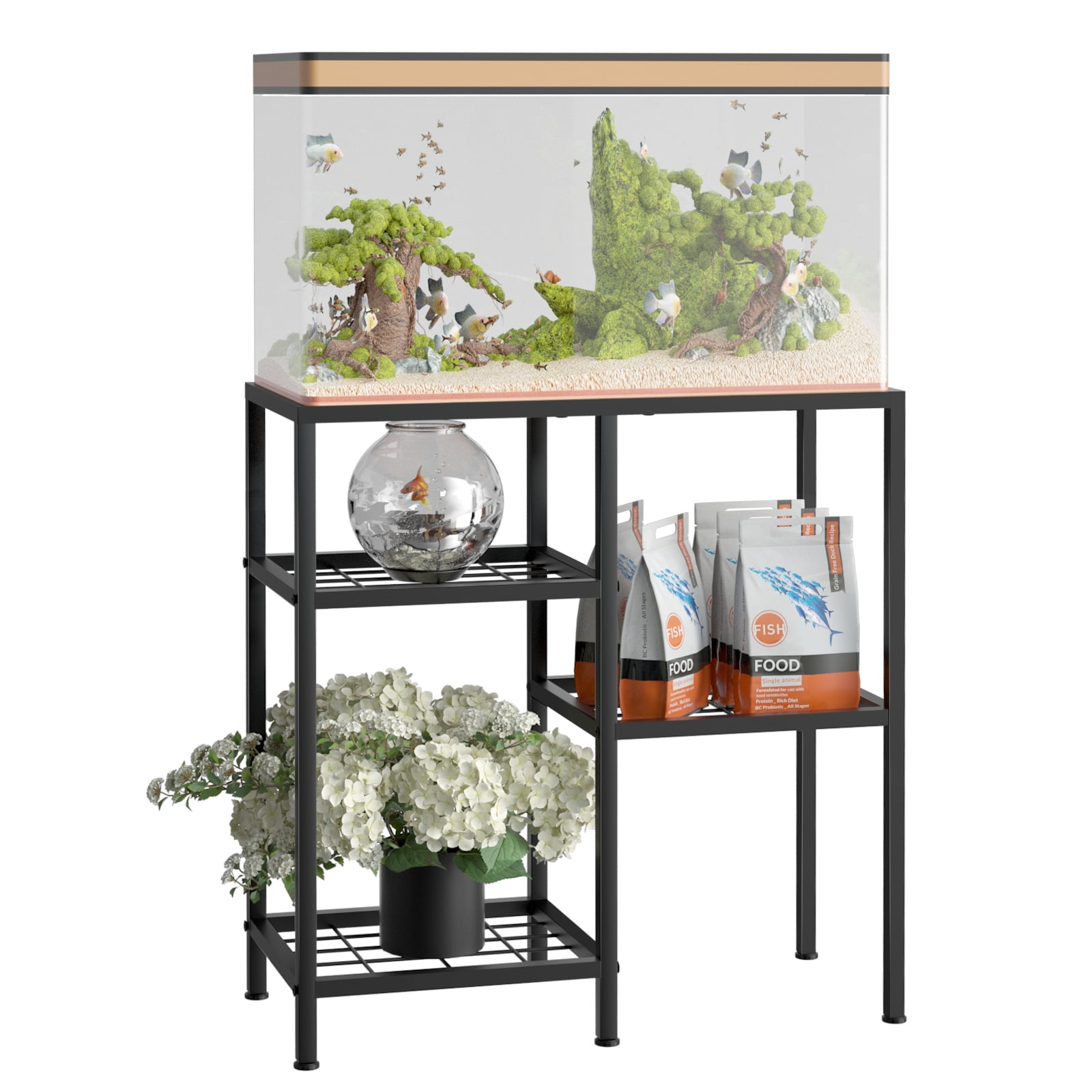 Metal Fish Tank Stand 20-29 Gallon Aquarium Tank Stand Hold 400LB, 29.1 ...
