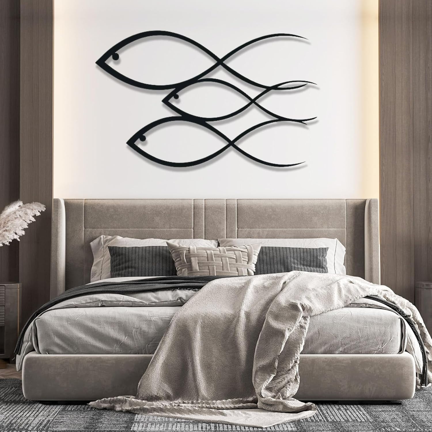 Metal Fish Wall Art, Fish Family Metal Wall Decor, Metal Fish Decor ...