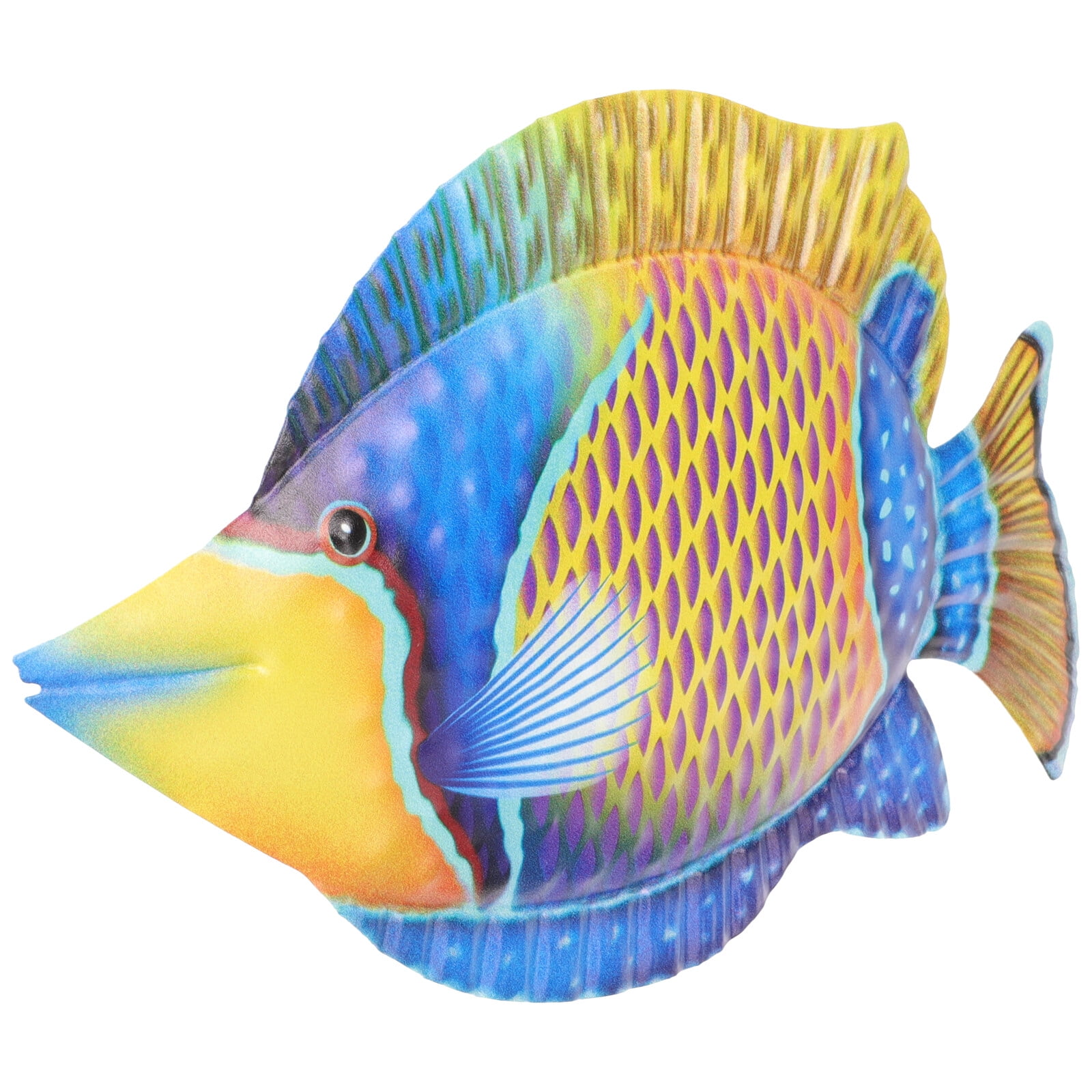 Metal Fish Wall Decor Iron Fish Sculpture Wall Art Wall Hanging ...