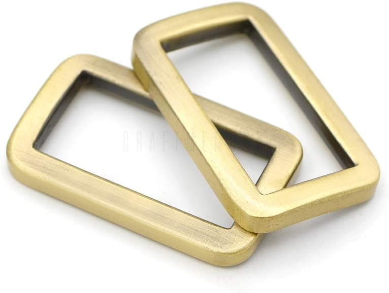 Metal Flat Rectangle Rings Buckle for Bag Belt Strap Heavy Duty Loop ...