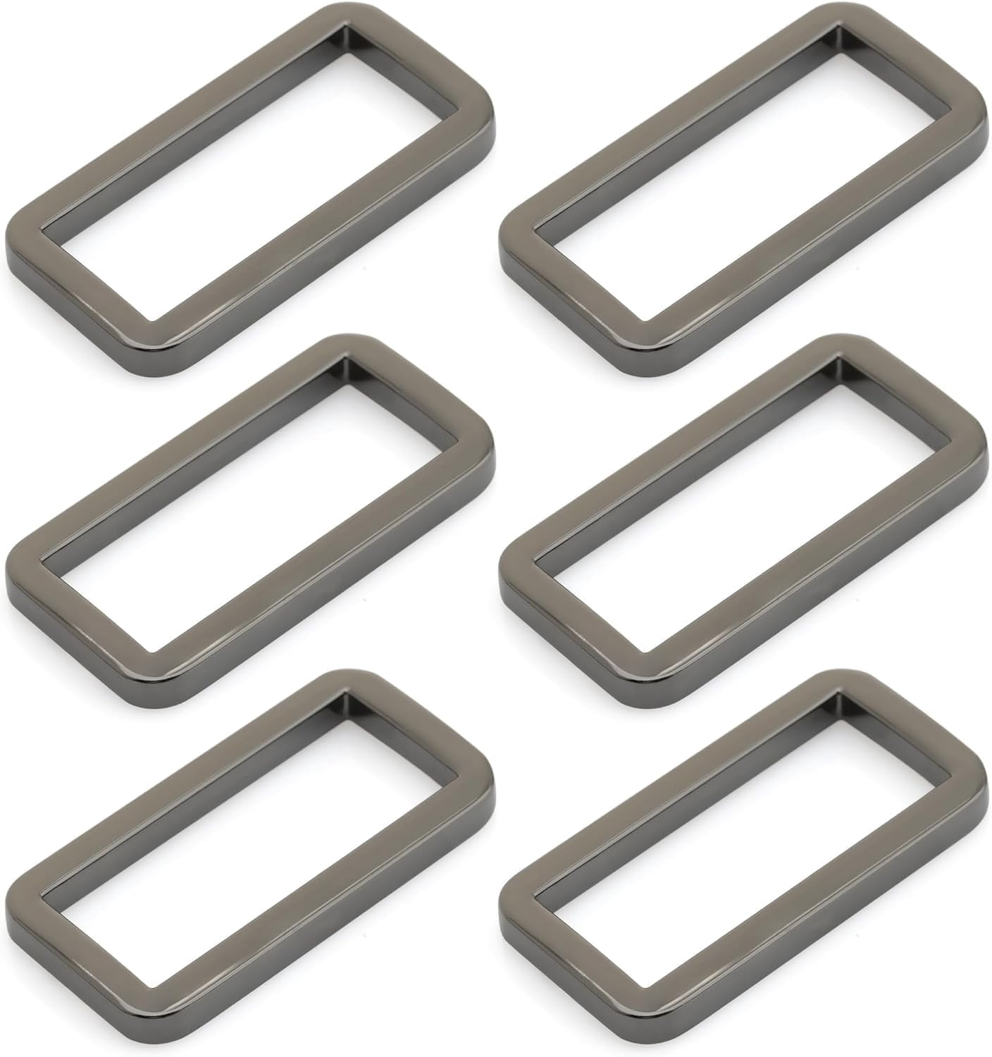 CRAFTME STUDIO 1 Inch Metal Flat Rectangle Rings Buckle for Bag, Belt ...