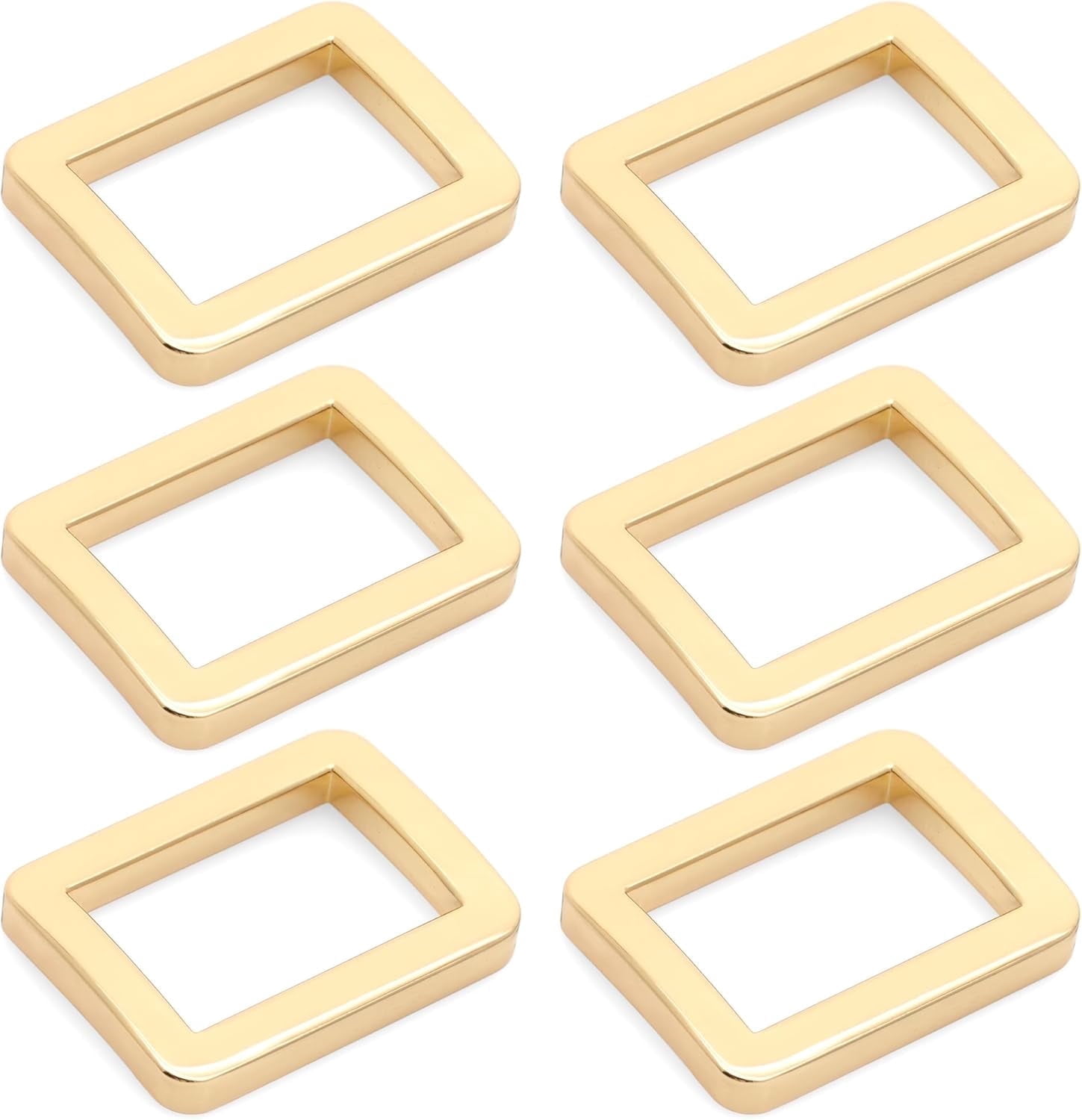 CRAFTME STUDIO 3/4 Inch Metal Flat Rectangle Rings Buckle for Bag, Belt ...