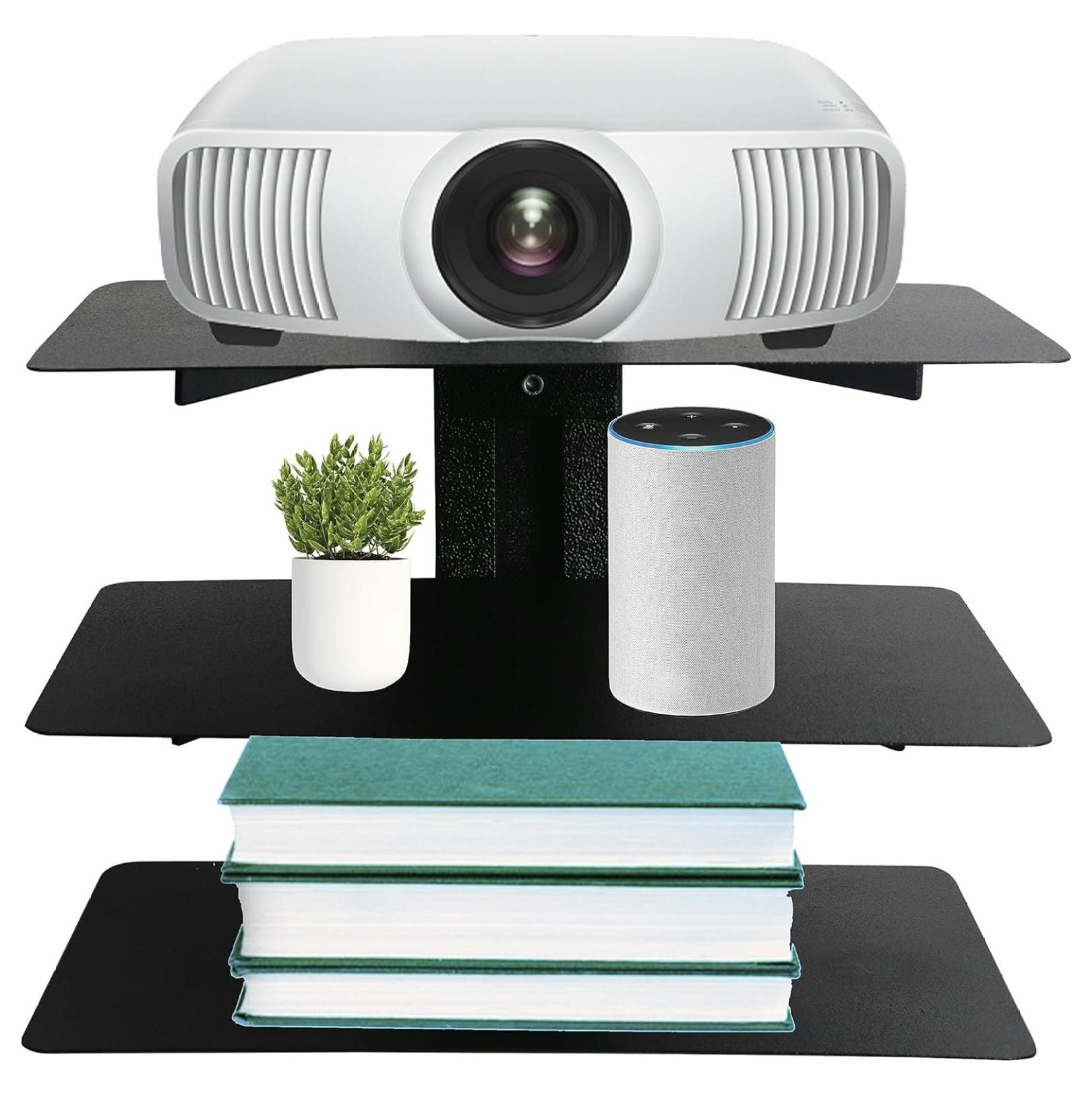 Metal Floating Entertainment Shelf - Projector Shelf - Floating Wall ...