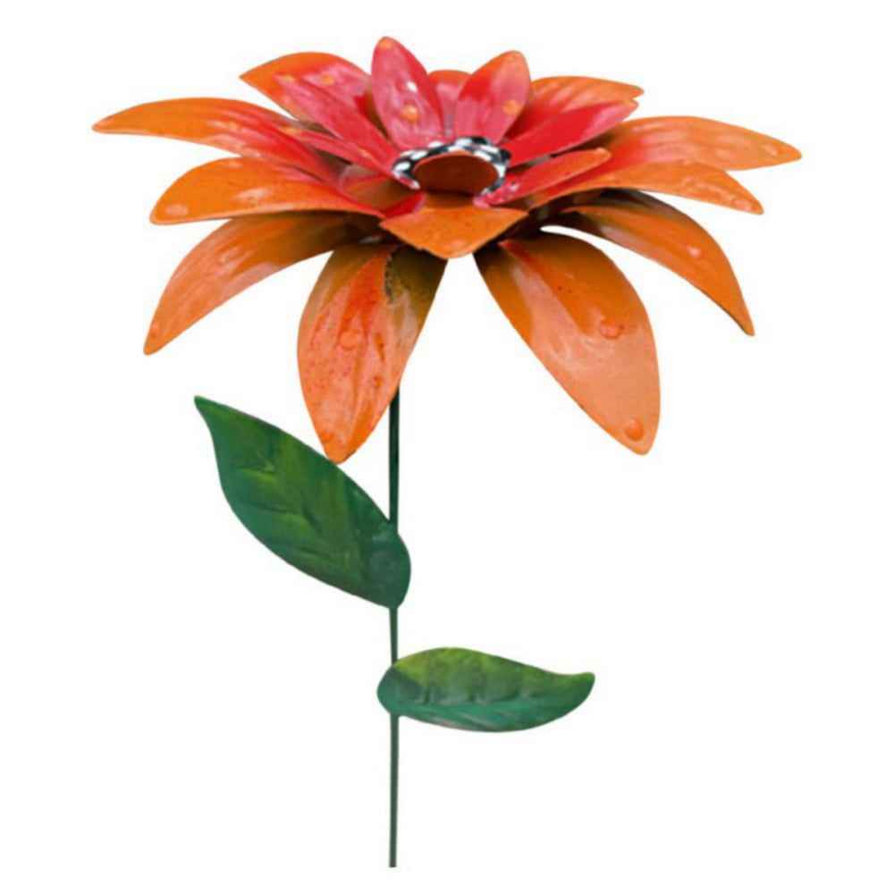 Metal Floral Garden Stake Decor,Outdoor Plant Pick Water Proof Flower ...