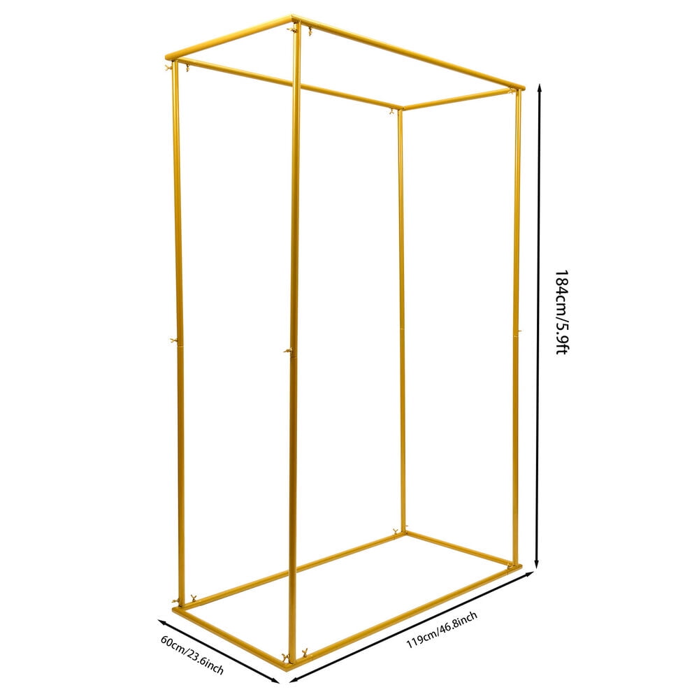 Metal Flower Balloon Frame Party Decor Rectangle Wedding Arch Backdrop ...