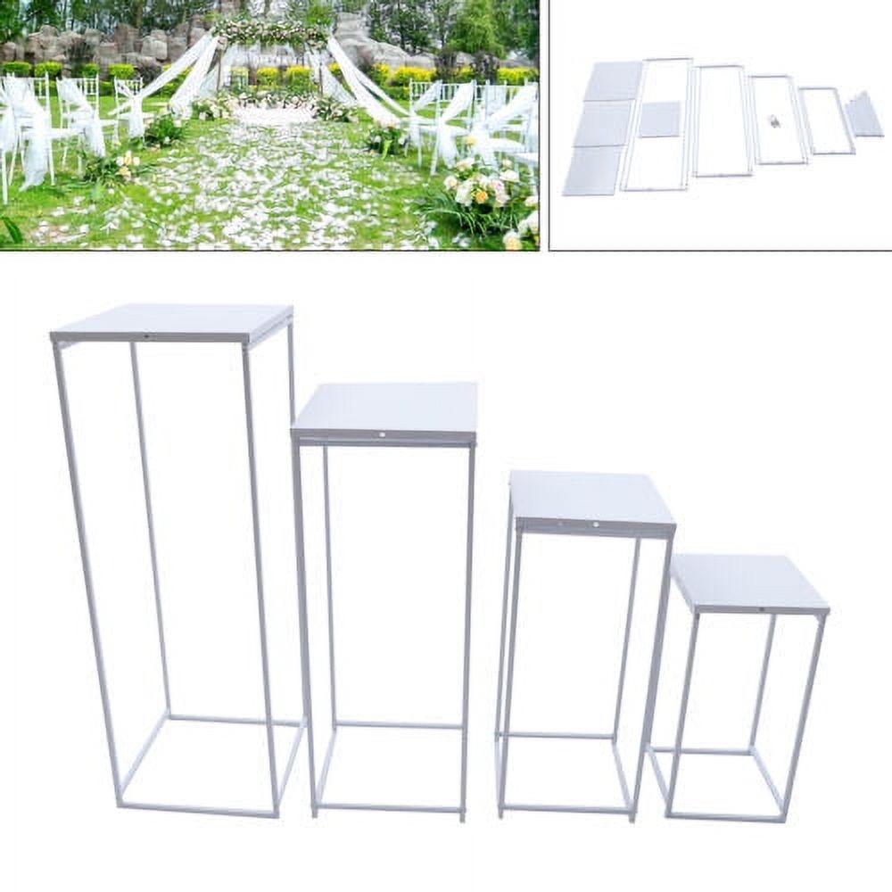 Metal Flower Rack Vase Stand Prop Geometric Plant Column Wedding Party ...