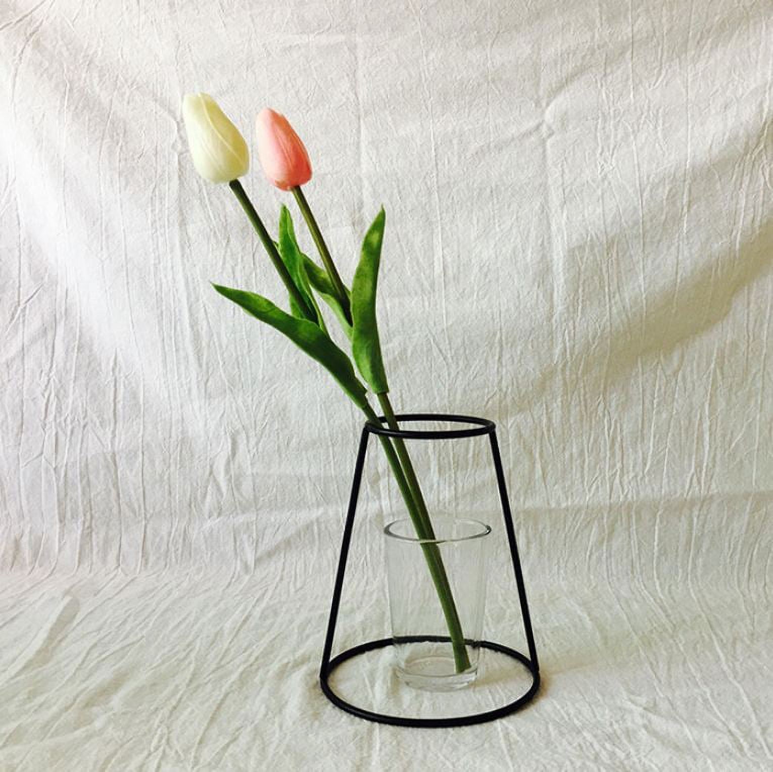 Metal Flower Vase Standing Flower Vases for Centerpieces Modern Vases ...
