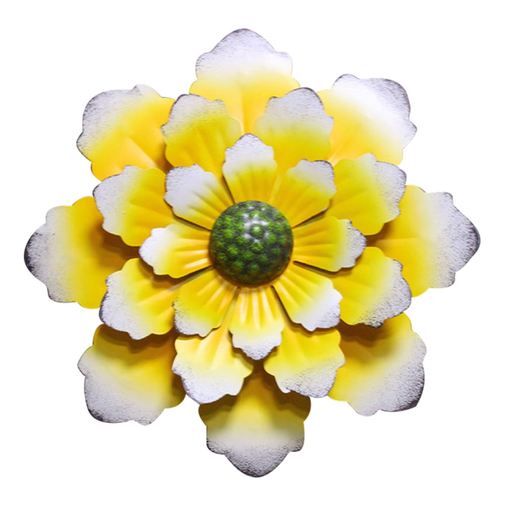 Metal Flower Wall Art Indoor Outdoor Natural Decoration - Walmart.com