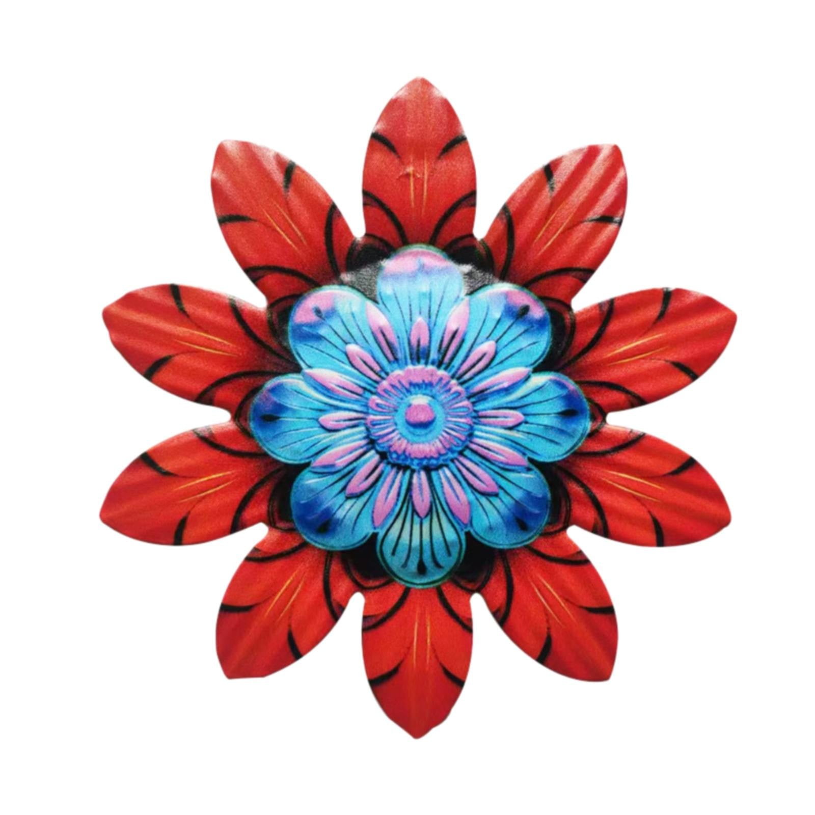 Metal Flower Wall Decor, Ongmies New Home Craft Gifts – Flower Wall ...