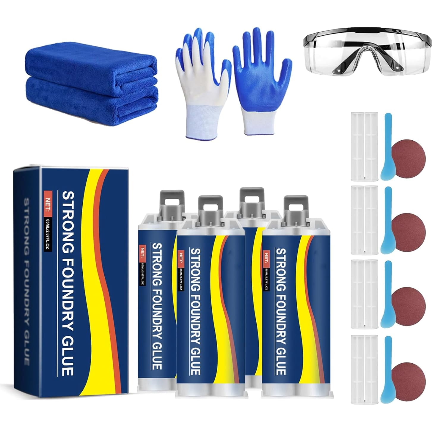 Metal Foundry Glue Set, High Temperature Resistant Casting Repair ...