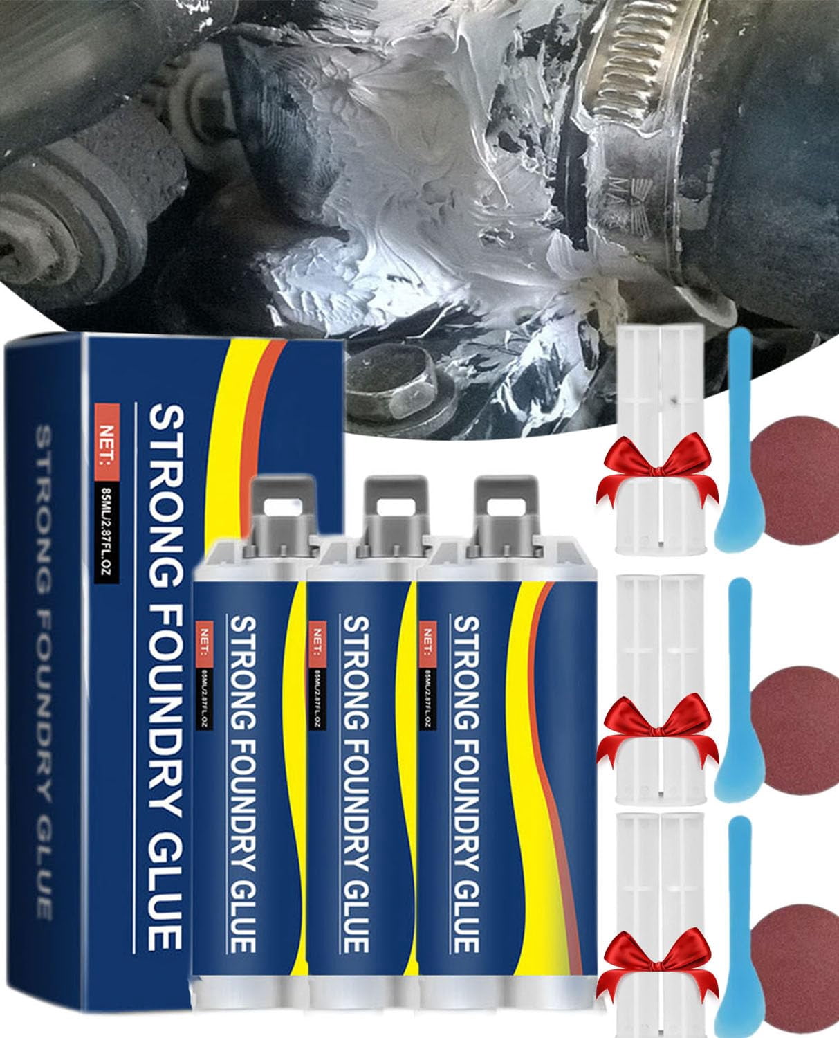 Metal Foundry Glue Set, Strong Foundry Glue for Metal, High-Heat AB ...