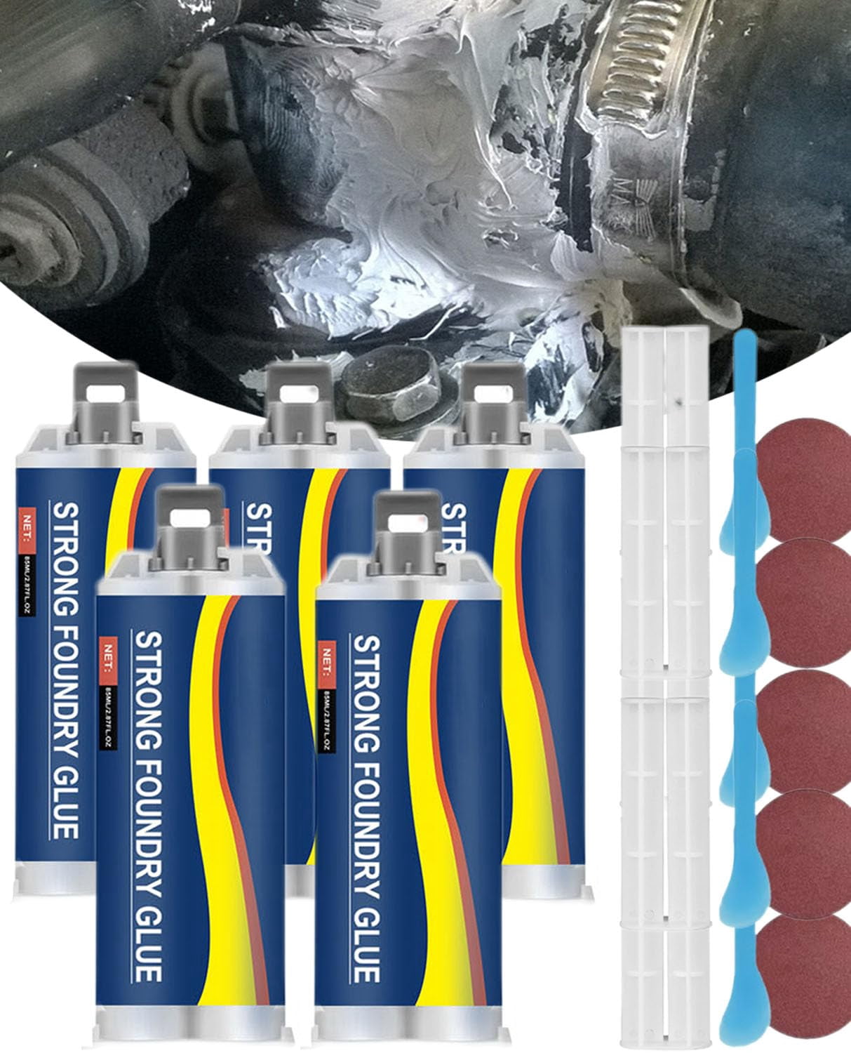 Metal Foundry Glue Set, Strong Foundry Glue for Metal, High-Heat AB ...