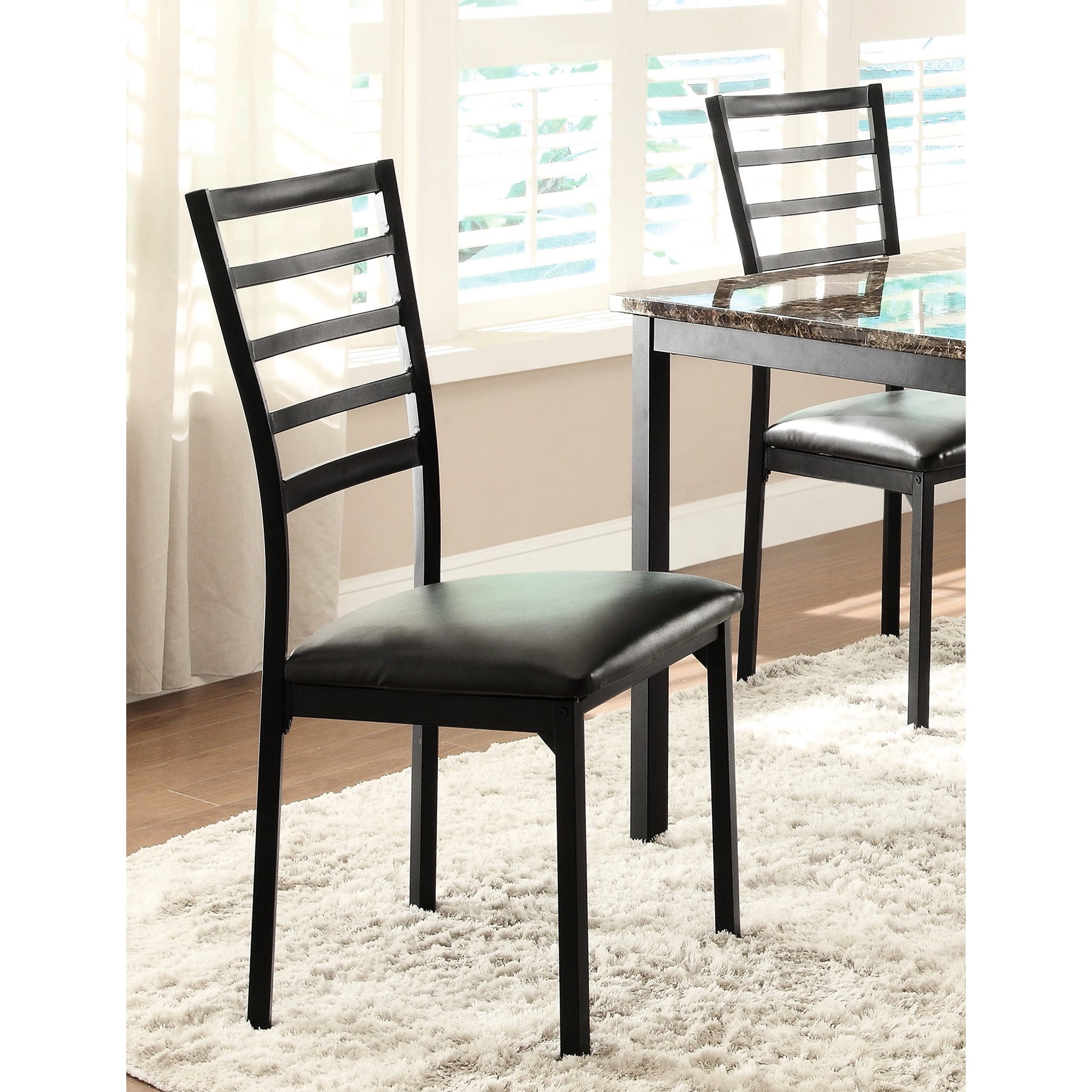 Metal Frame Chairs with Black Finish - Create a Sophisticated Dining ...