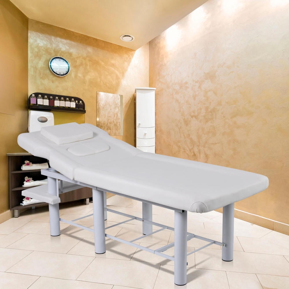 Metal Frame Esthetician Table, 27.5'' W × 72.8”L Adjustable Backrest ...