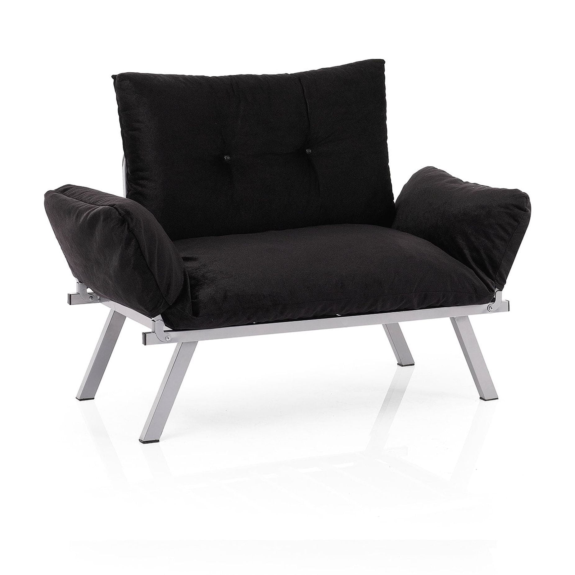 Metal Frame Futon Love Seat | Suitable for Outdoor Patios (Covered) and ...