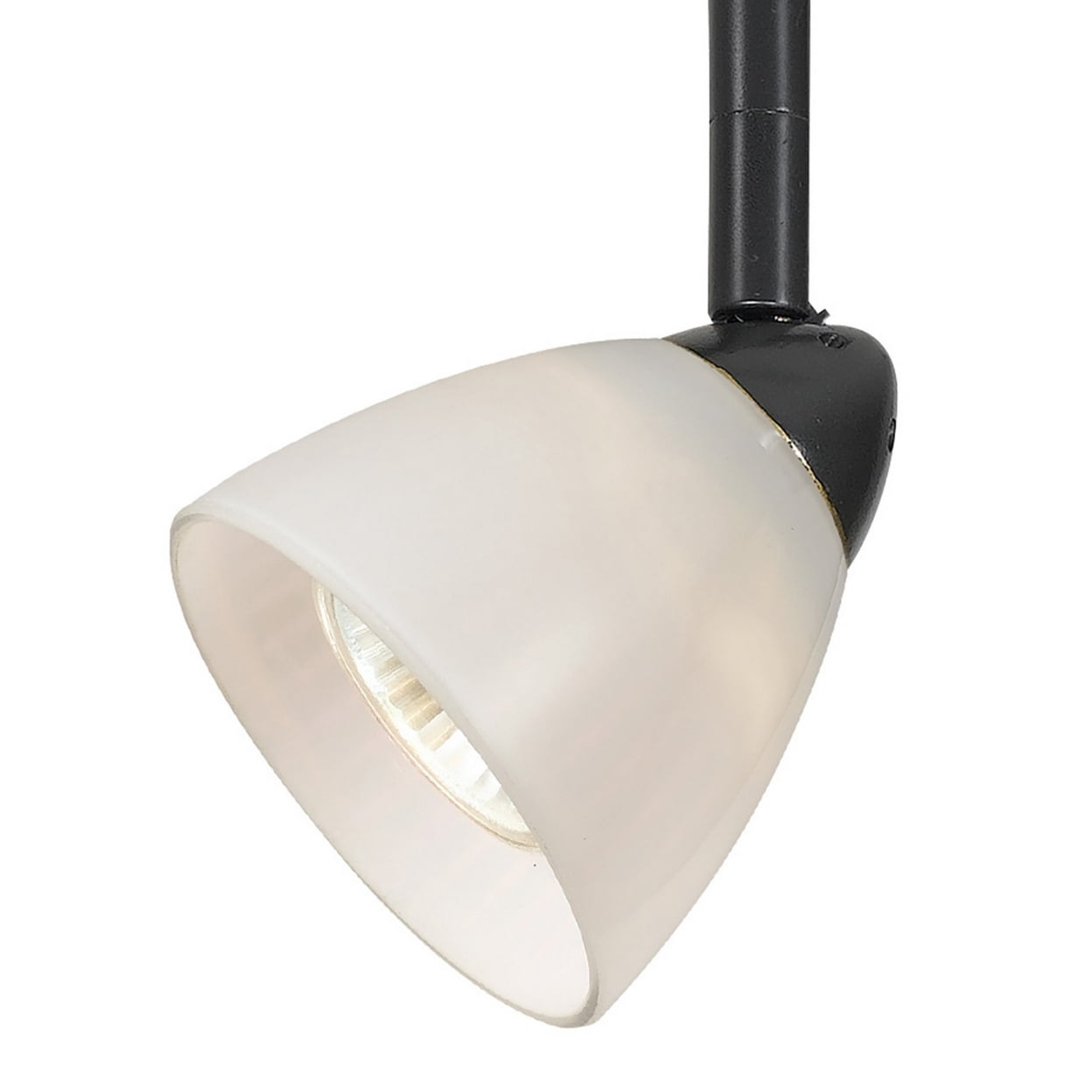 Metal Frame Glass Shade Track Light Fixture,Set of 4,White and Dark ...