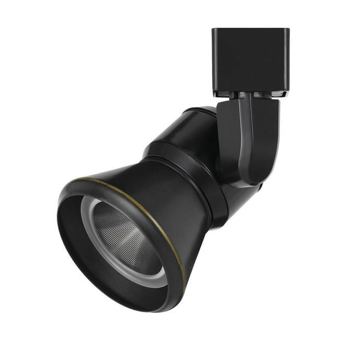 Metal Frame LED Track Fixture with Conical Shade, Black & Gold ...