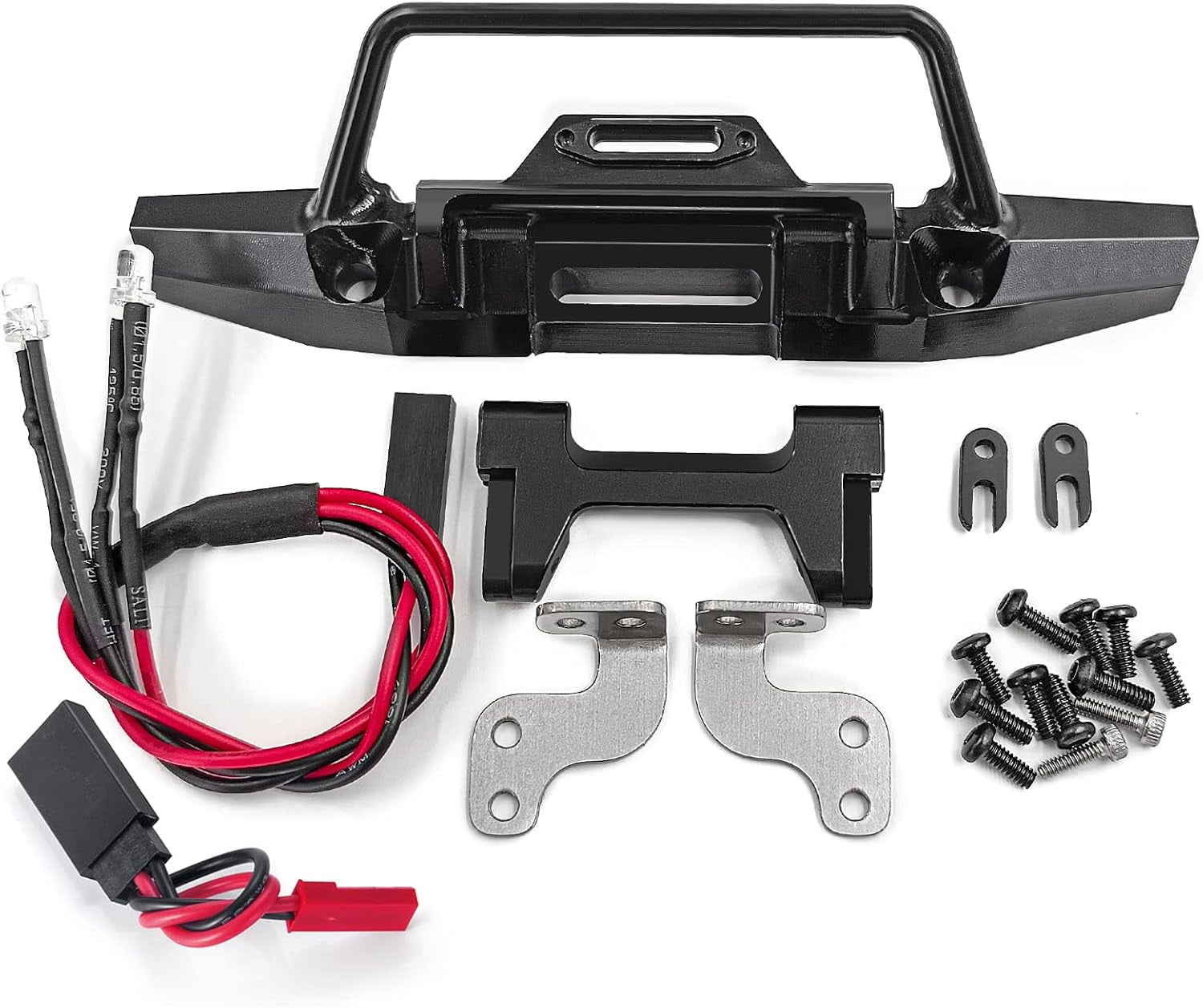 Metal Front Bumper Mount with Led Light RC Bumper for 1/18 TRX-4M TRX4M ...