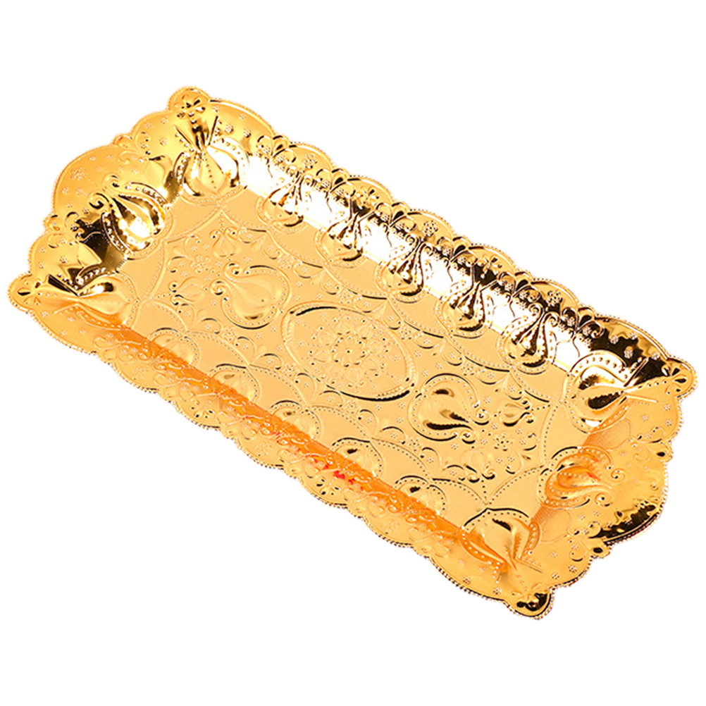 Metal Fruit Storage Tray Rectangle Storage Tray Fruit Serving Plate ...