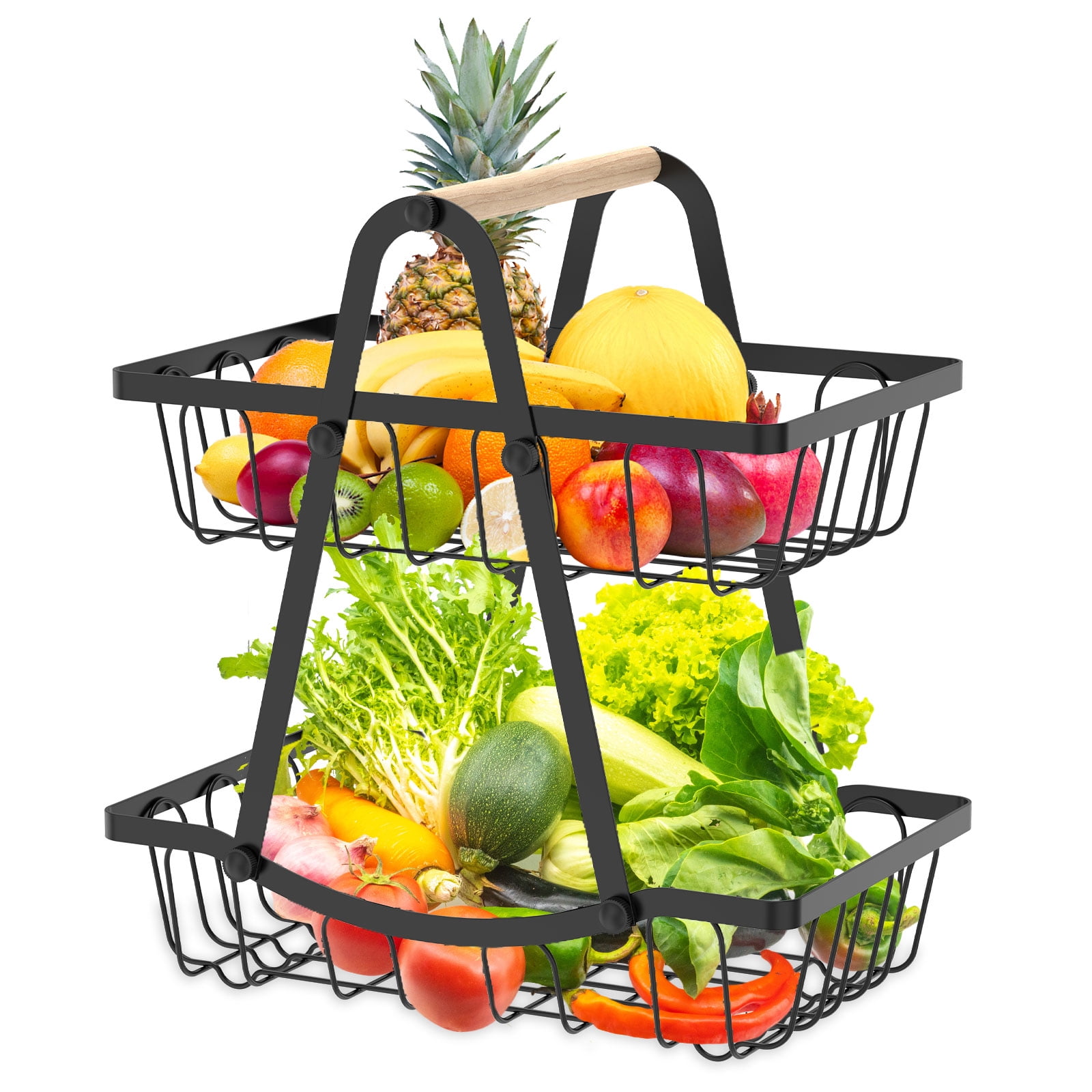 Metal Fruits and Vegetable Storage Stand Solid Versatile Fruits Holder ...