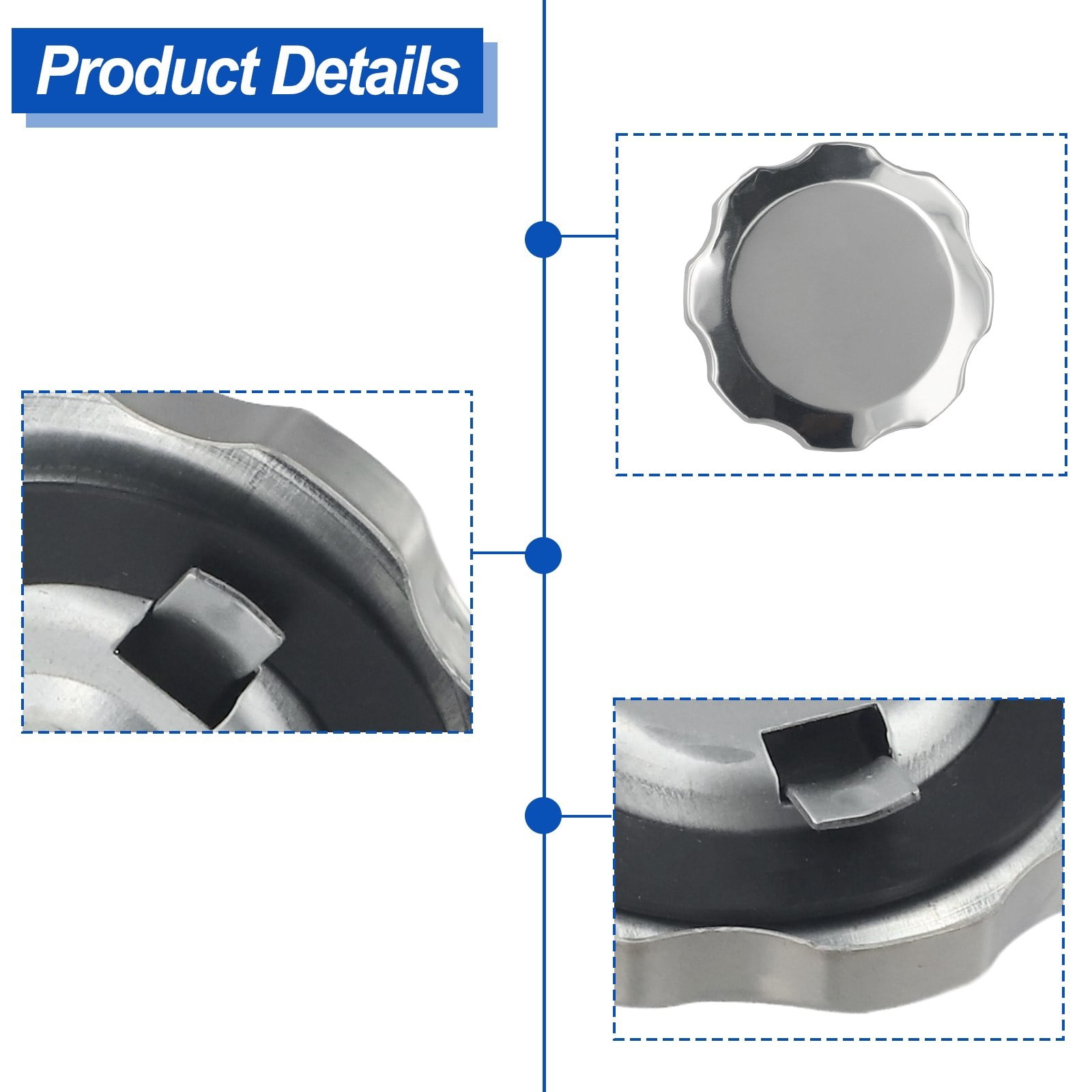 Metal Fuel Tank Cover Fuel Tank Cap Lid for HONDA GX140 GX200 GX270 ...