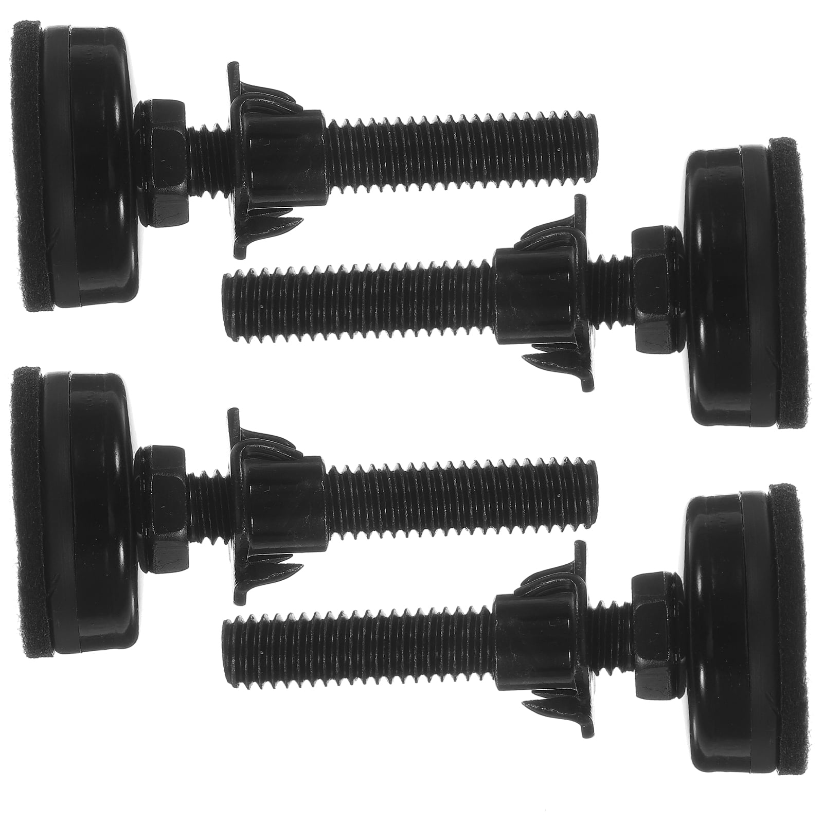 Metal Furniture Legs 4 Sets Levelers Adjustable Feet for Gasket Iron ...