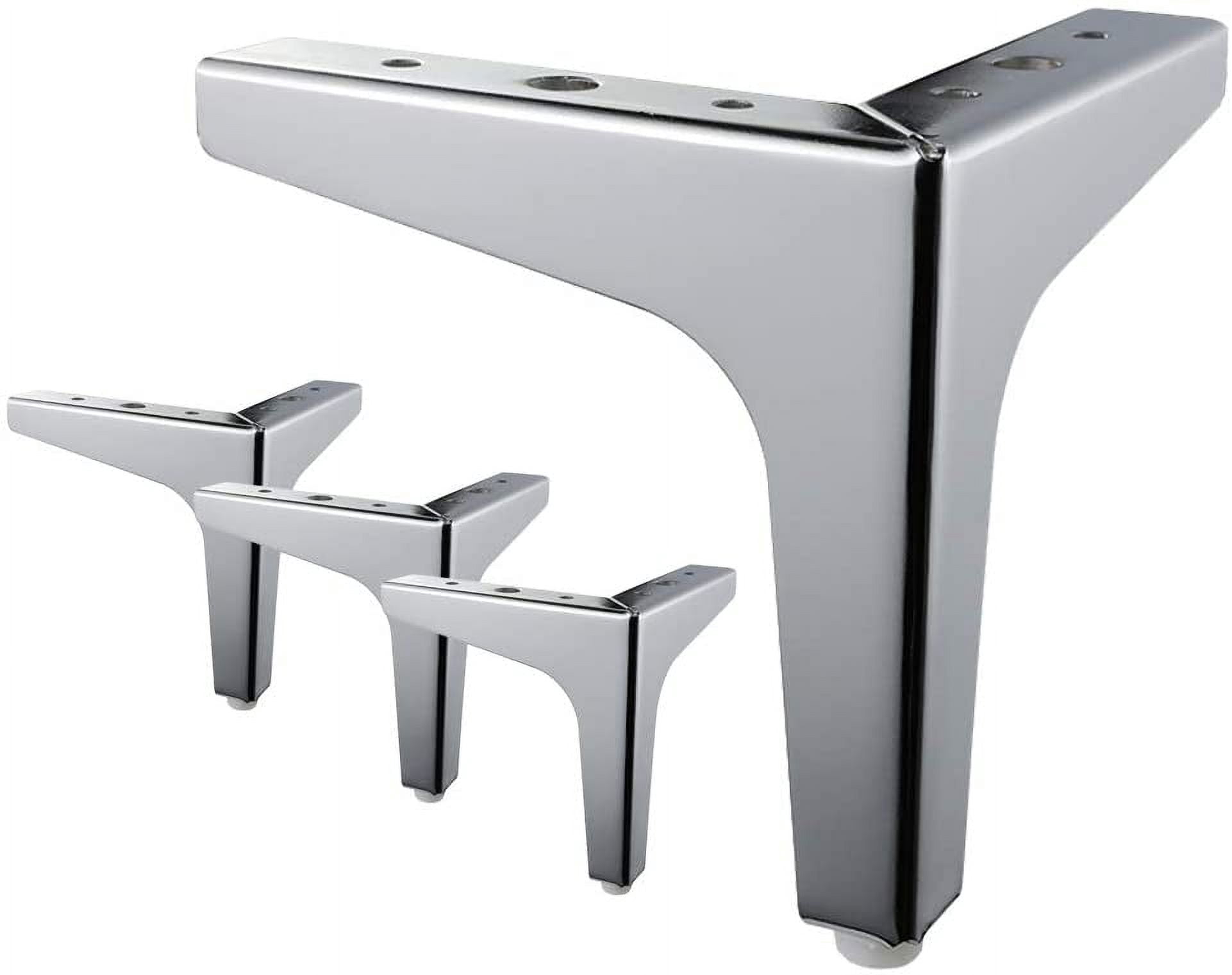 Metal Furniture Legs Feet Black 4 Pack for Sofa Cabinet Stands Couch ...