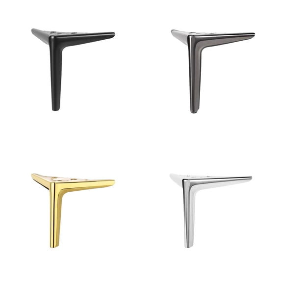 Metal Furniture Legs, Modern Style Replacement Sofa Legs In Silver ...
