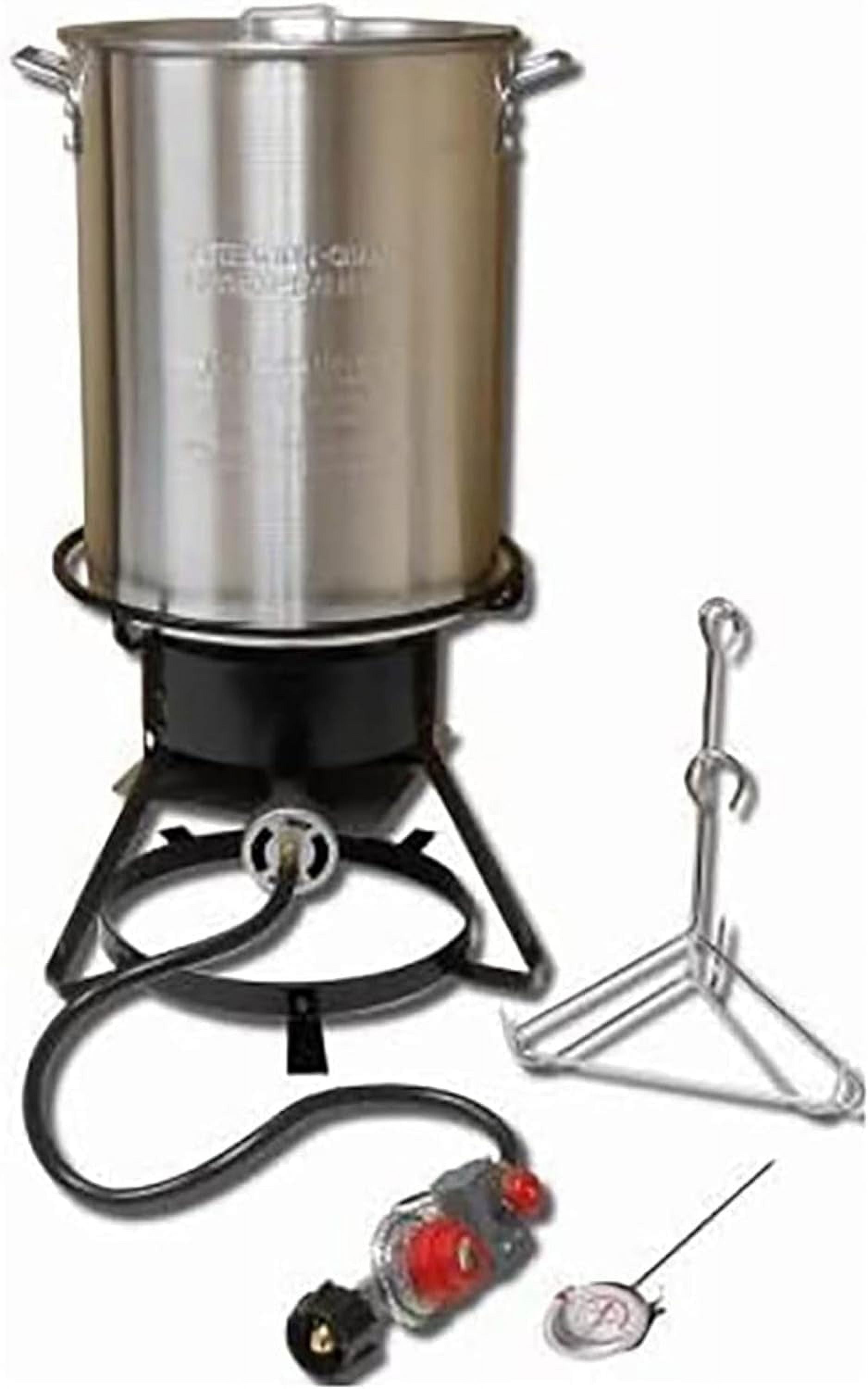 Metal-Fusion Import 29 Quart Aluminum Turkey Pot Frying Cooker Package ...