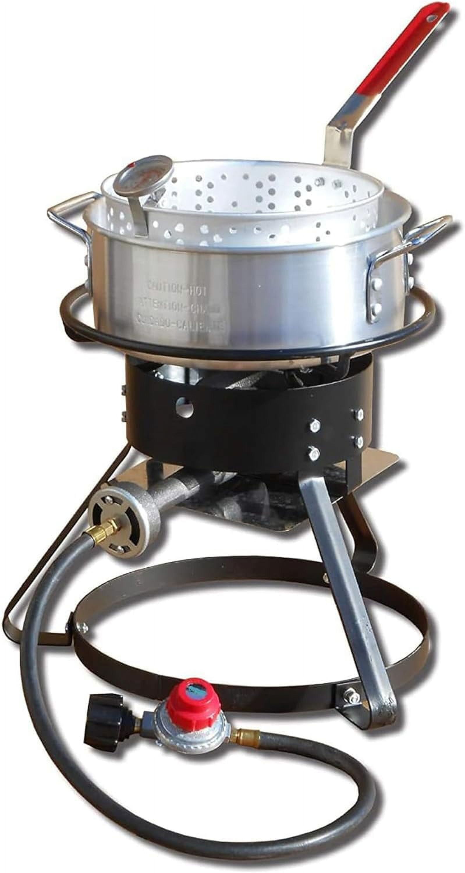 Metal-Fusion Import Outdoor Fish Fryer with Recipe Booklet, 10 Quart ...