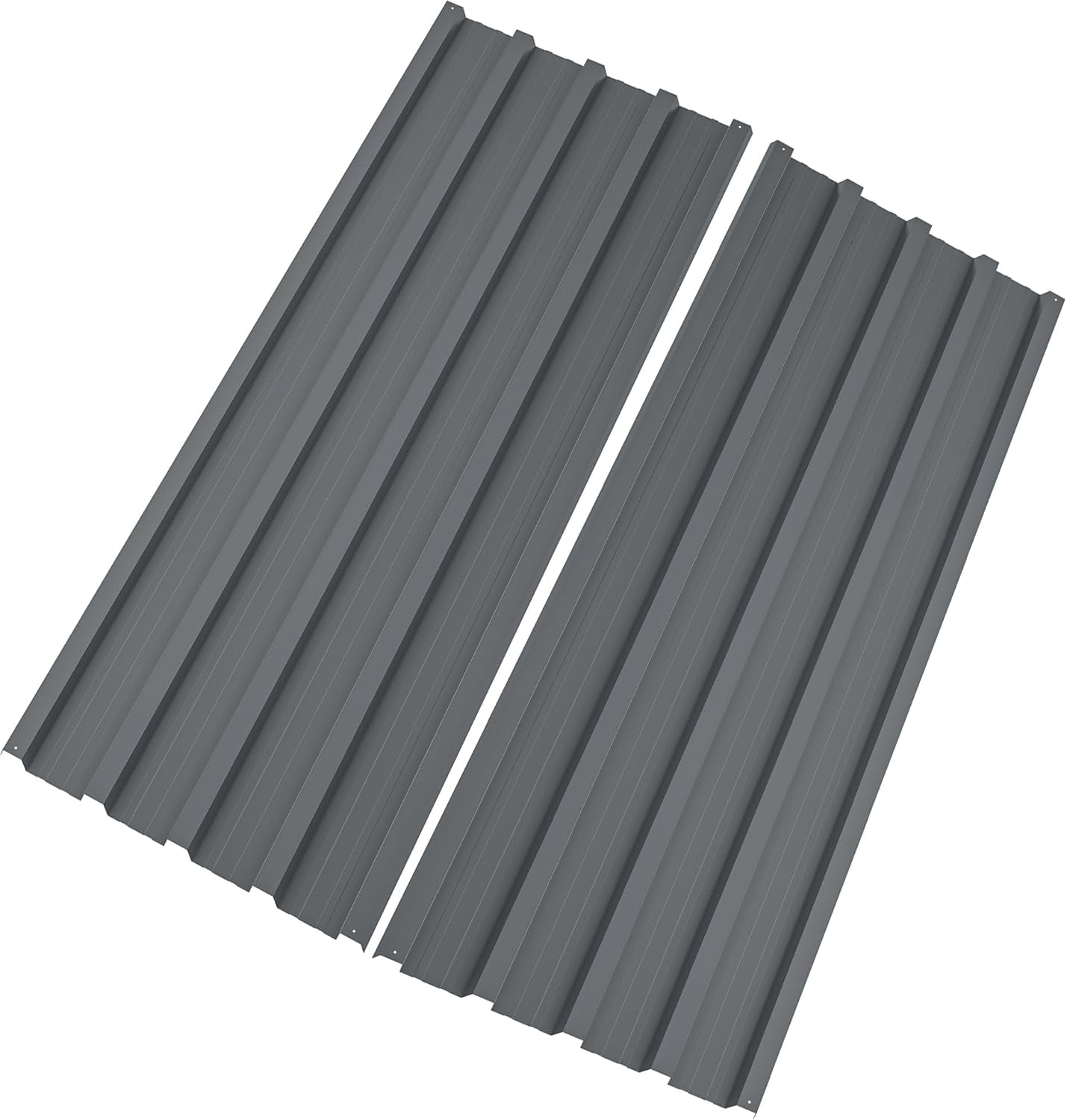 Metal Galvanized Steel Roof Panels, L42.52"×W16.77" Tin Roofing Panel ...