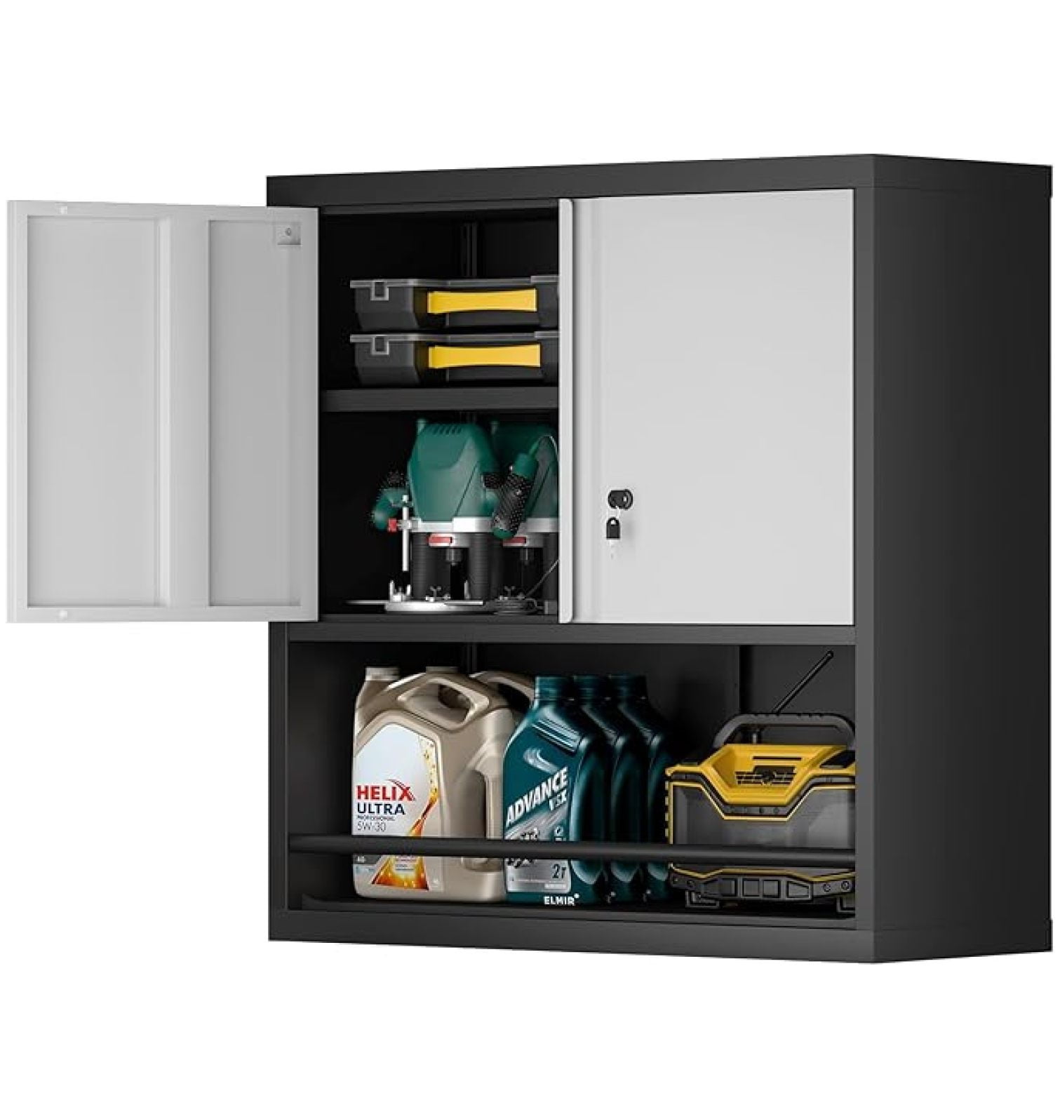 Metal Garage Cabinets, Lockable Storage Cabinet, Metal Cabinet with ...