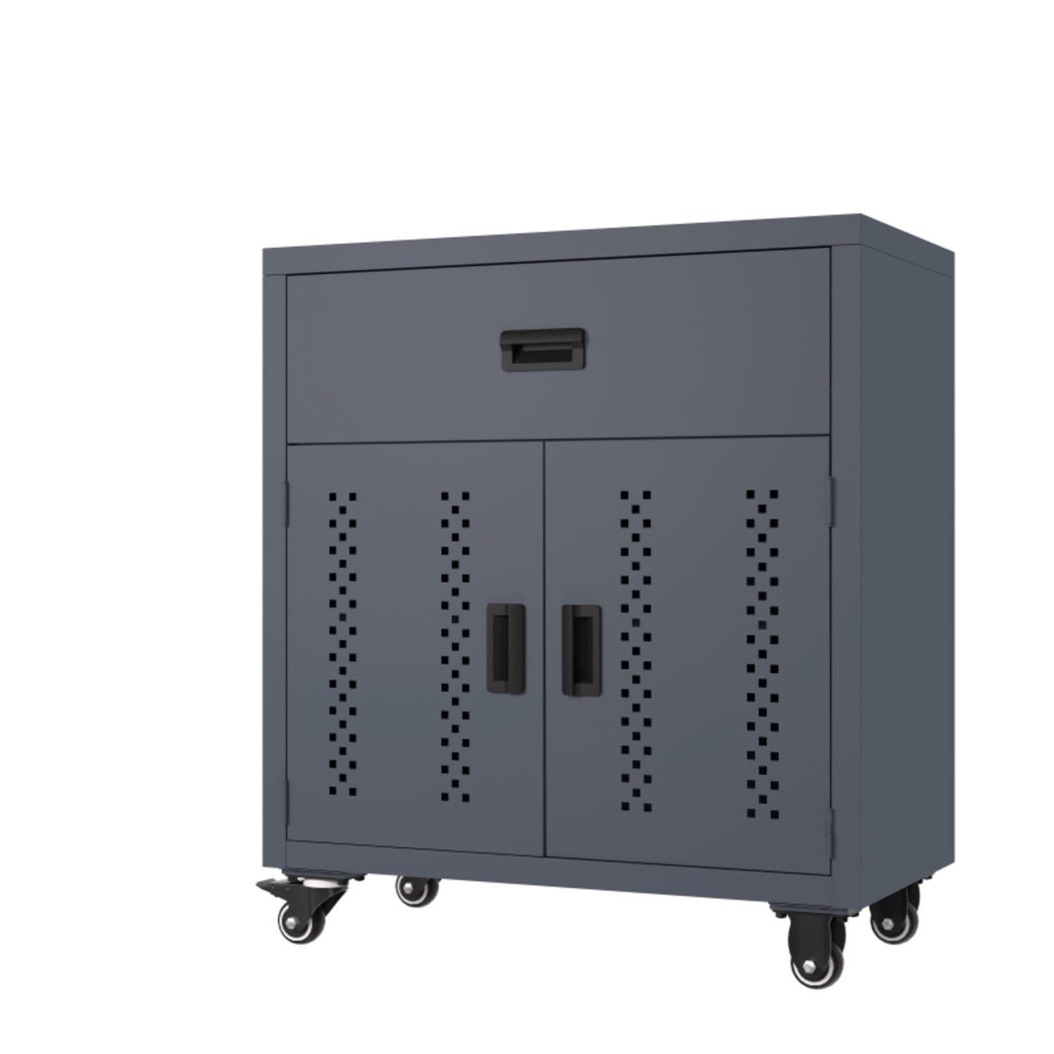 Metal Garage Lockable Door Adjustable Shees Rolling Tool Storage ...