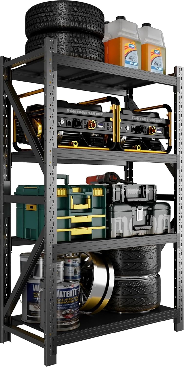 Metal Garage Shelving,2800 LBS Garage Shelving Unit and Storage ...