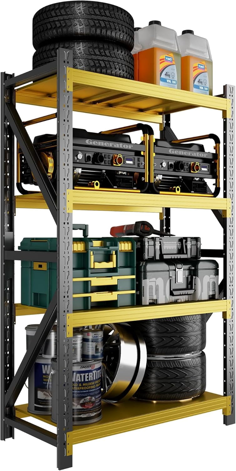 Metal Garage Shelving,2800 LBS Garage Shelving Unit and Storage ...