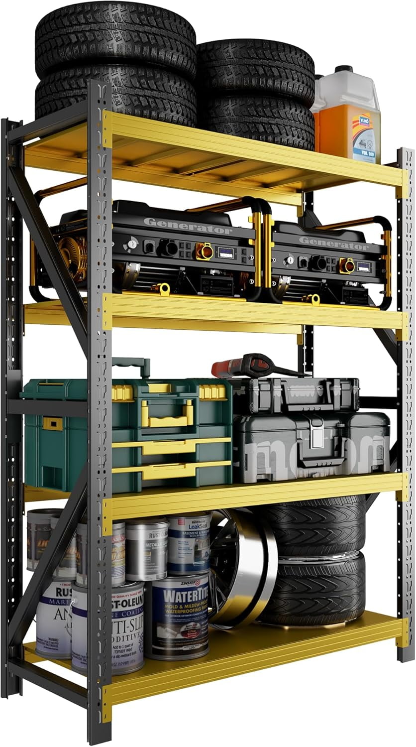 Metal Garage Shelving,3500 LBS Garage Shelving Unit and Storage ...