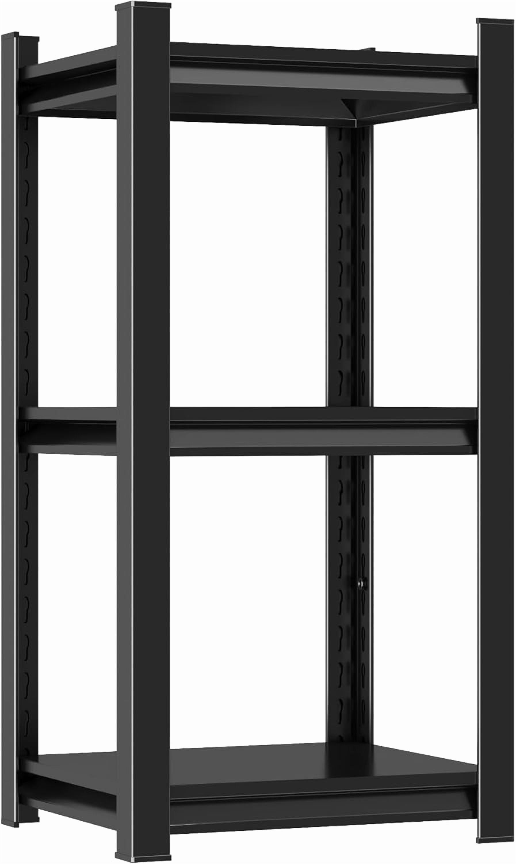 Metal Garage Shelving Unit, Heavy Duty 3-Tier Adjustable Storage Rack ...