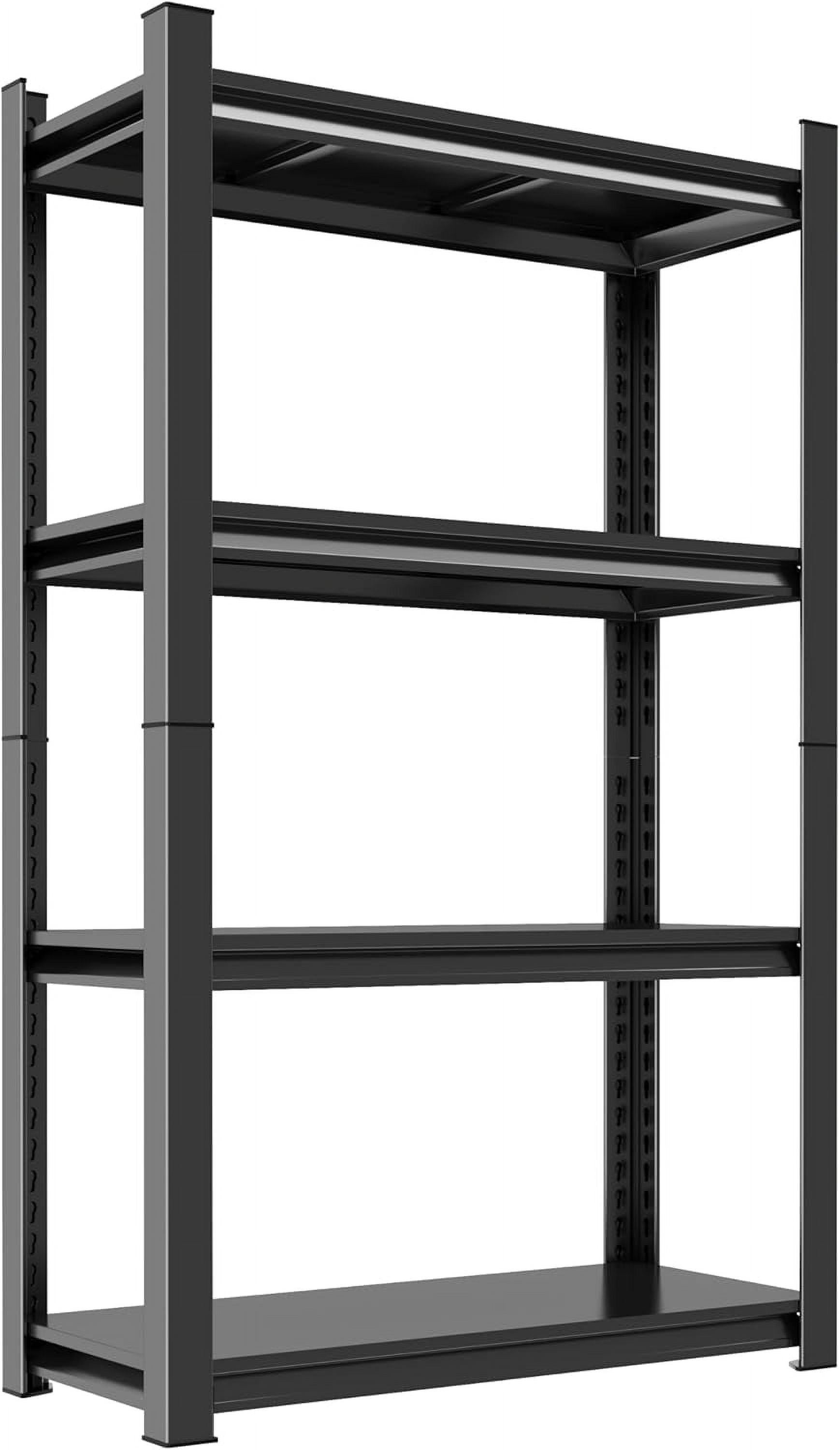 Metal Garage Shelving Unit, Heavy Duty 4-Tier Adjustable Storage Rack ...