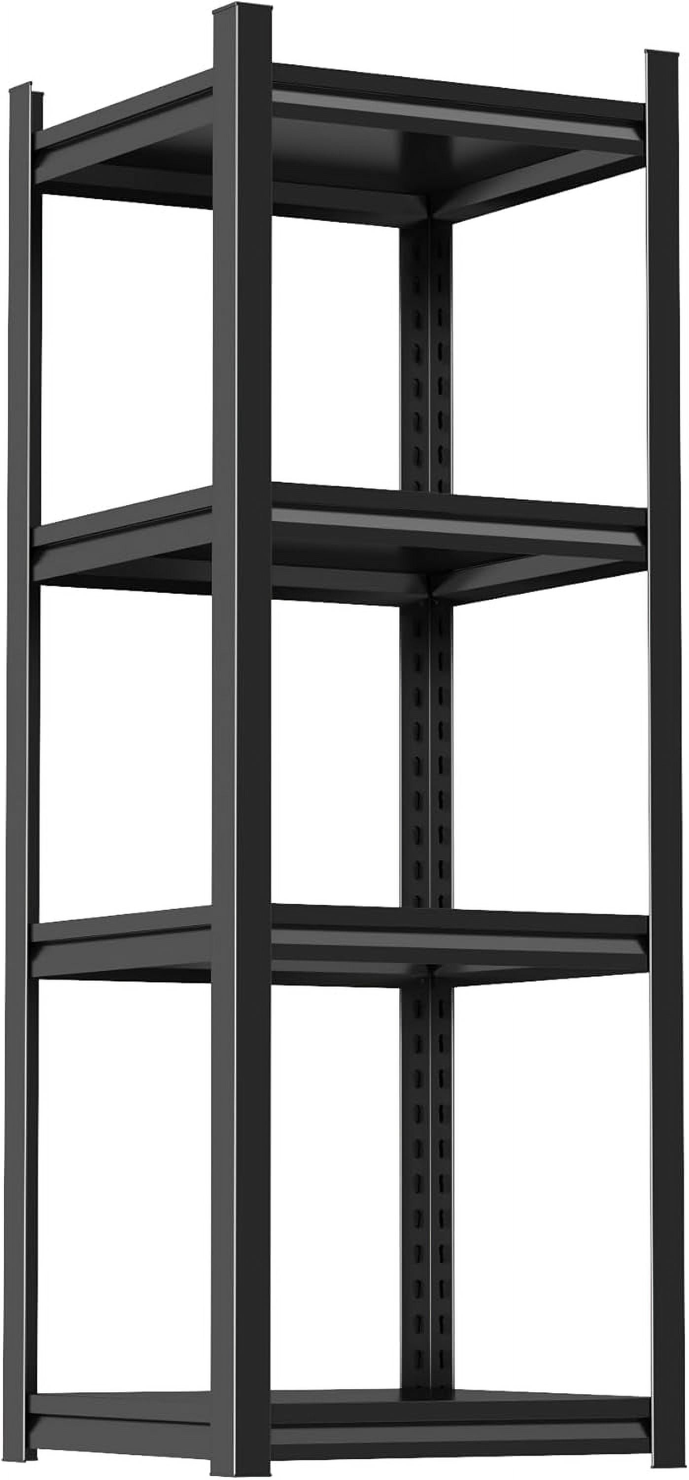 Metal Garage Shelving Unit, Heavy Duty 4-Tier Adjustable Storage Rack ...