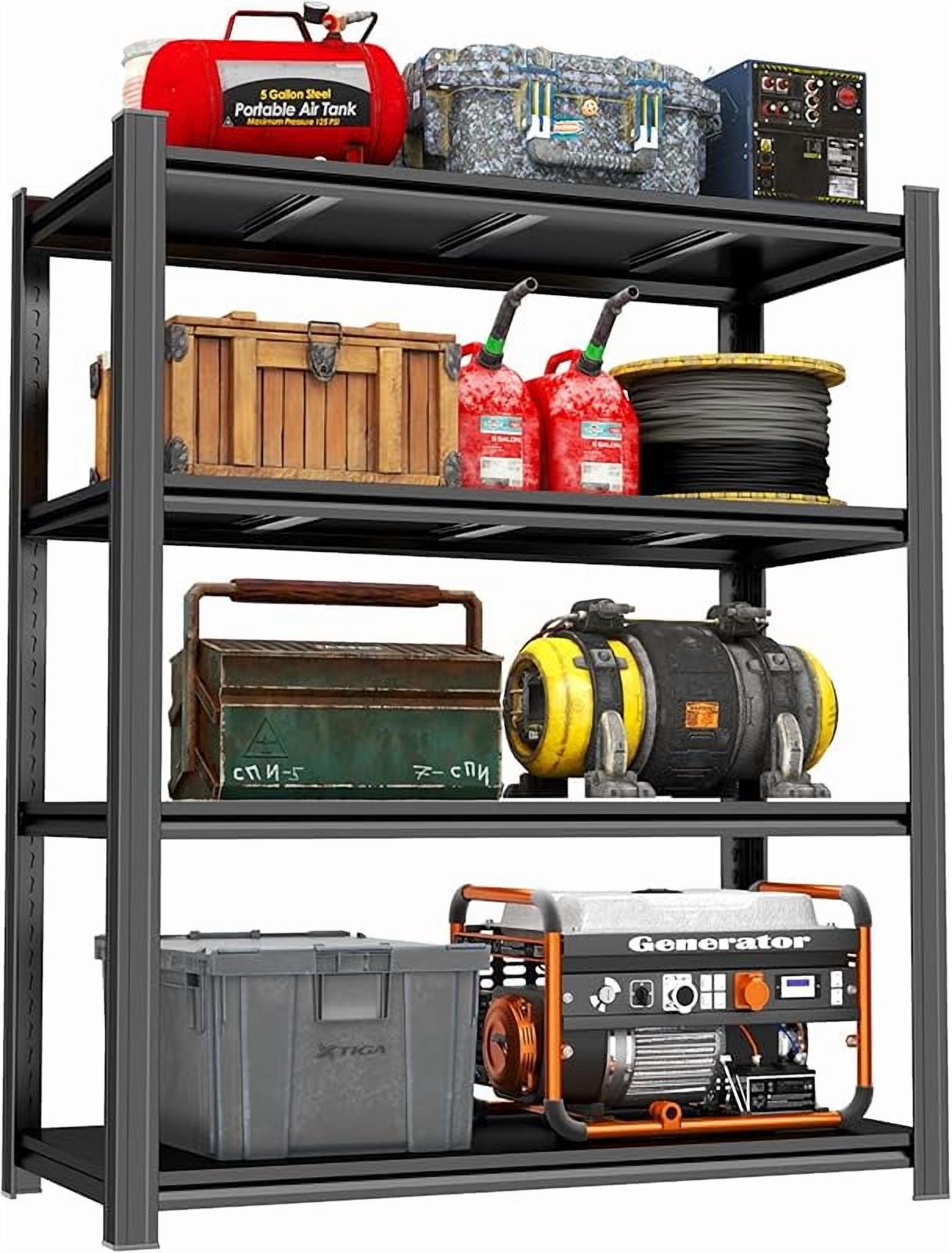Metal Garage Shelving Unit, Heavy Duty 5-Tier Adjustable Storage ...