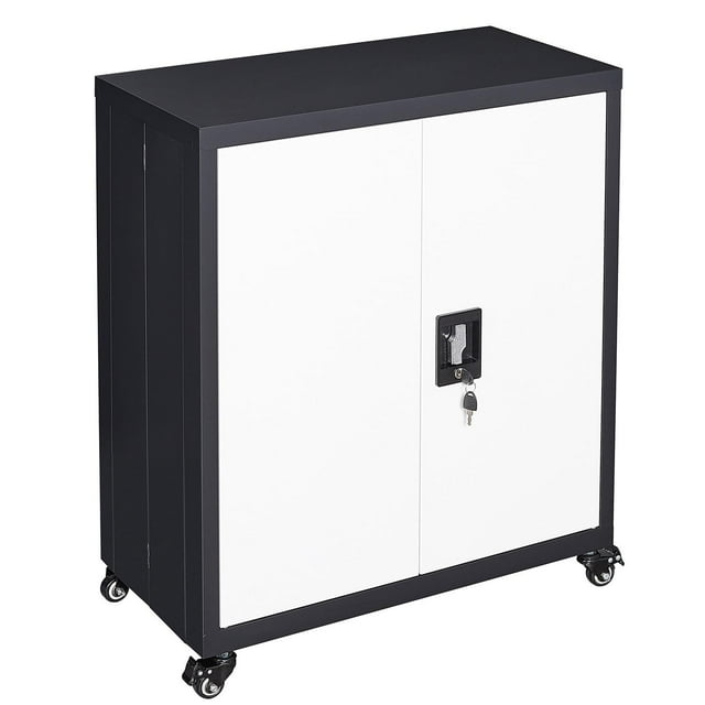 Metal Garage Storage Cabinet, Large Storage Cabinet with Adjustable ...